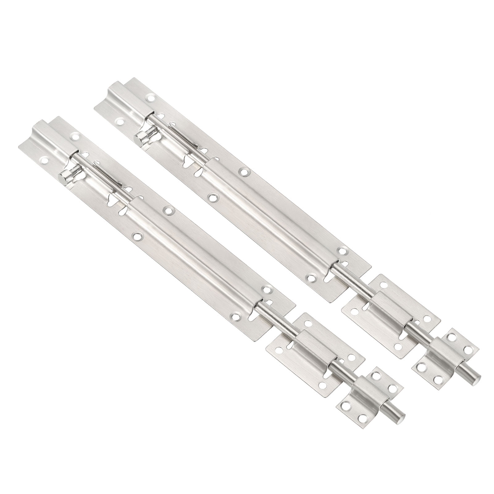 Unique Bargains Door Barrel Bolt Latch 12 Inch, 2 Pack Stainless Steel ...