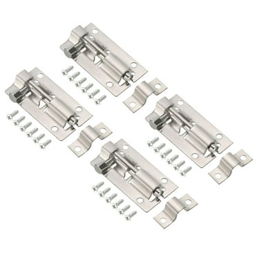 Costyle 2-Pack Stainless Steel Door Security Slide Latch Lock, Keyless ...