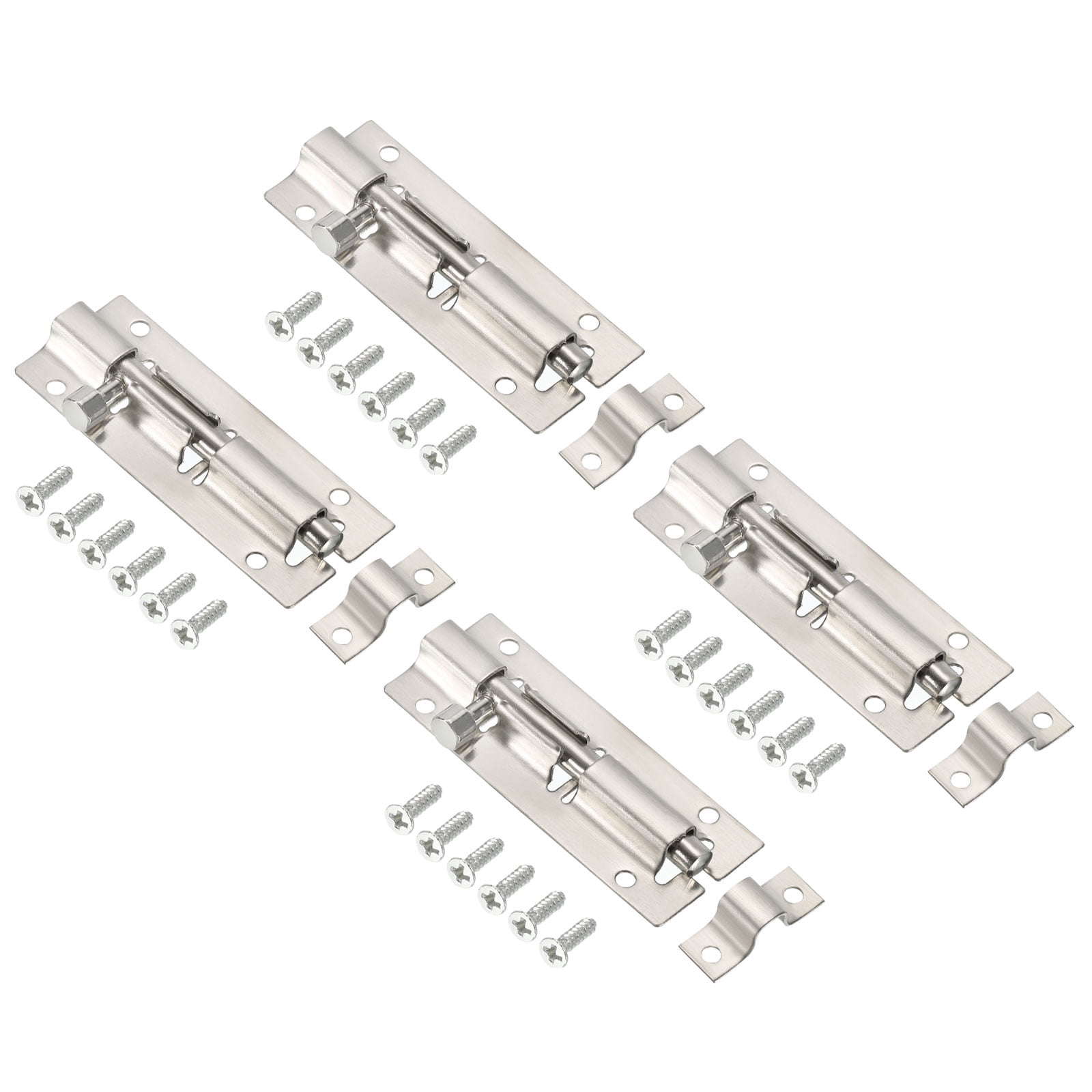 Uxcell Door Barrel Bolt Latch 3 inch 4 Pack Stainless Steel Security ...