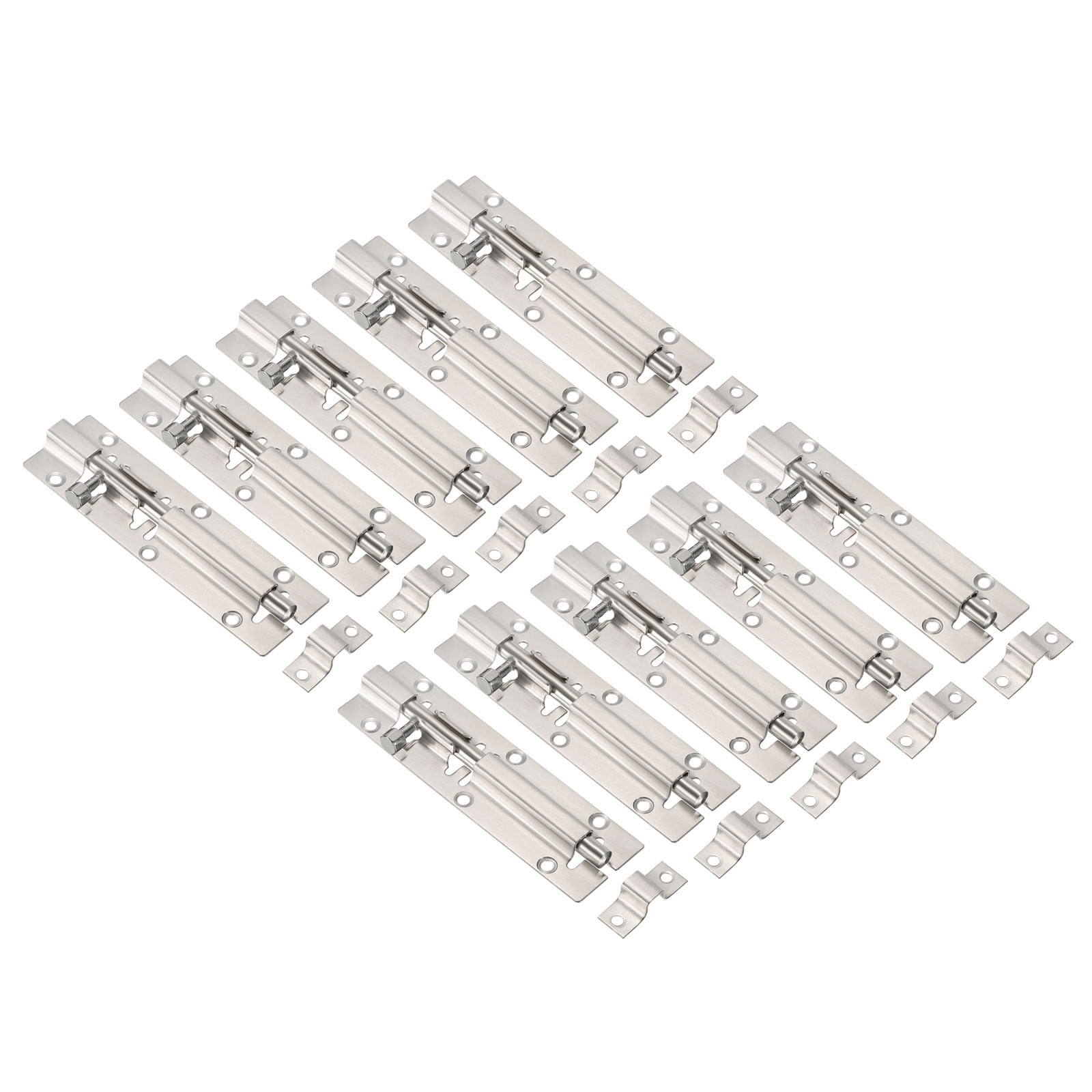 Unique Bargains Door Barrel Bolt Latch 5 Inch, 10 Pack Stainless Steel ...
