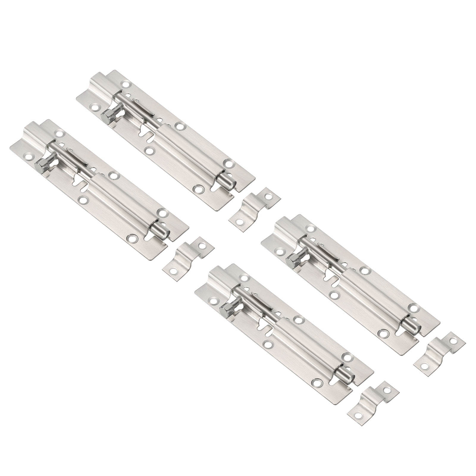 Unique Bargains Door Barrel Bolt Latch 5 Inch, 4 Pack Stainless Steel ...
