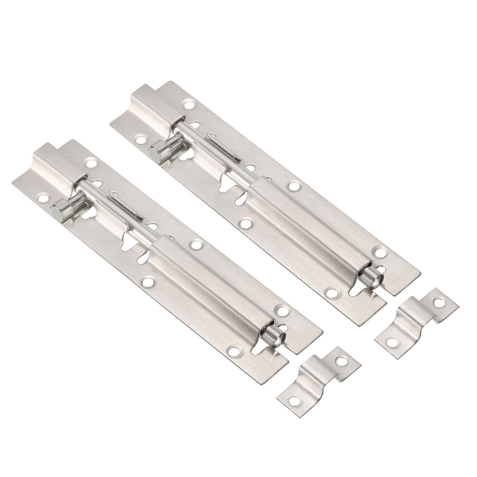 Unique Bargains Door Barrel Bolt Latch 6Inch, 2 Pack Stainless Steel ...