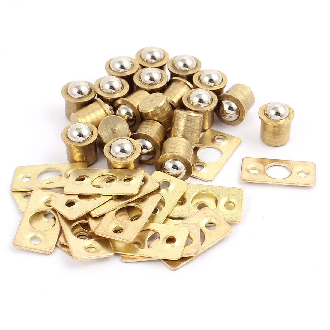 Unique Bargains Door Furniture Closet 9.5mm Dia Copper Ball Catch Latch ...