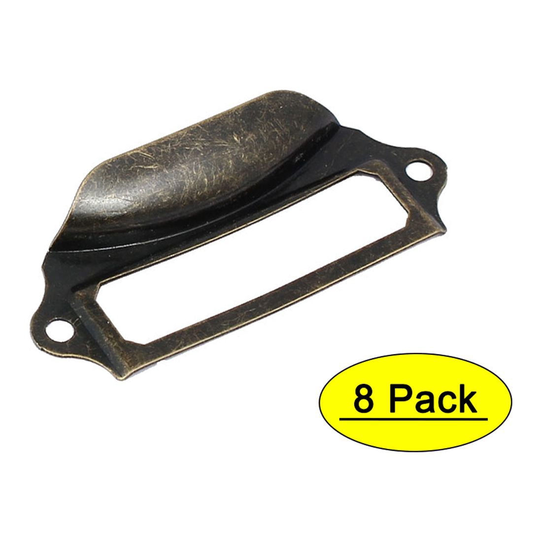Unique Bargains Drawer Furniture Box Tag Frame Label Metal Holder Pull ...