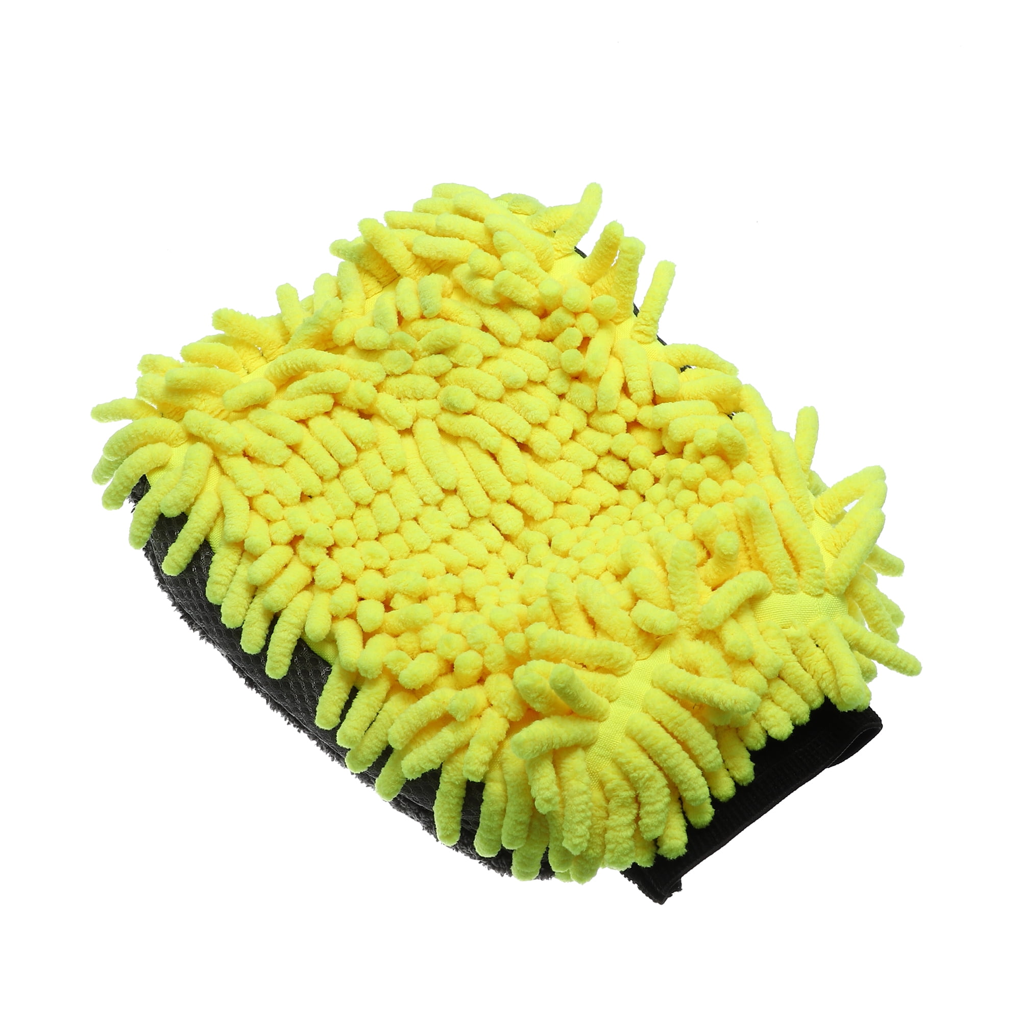 Unique Bargains Dual-Sided Car Wash Mitts Chenille Coral Fleece Dirt ...