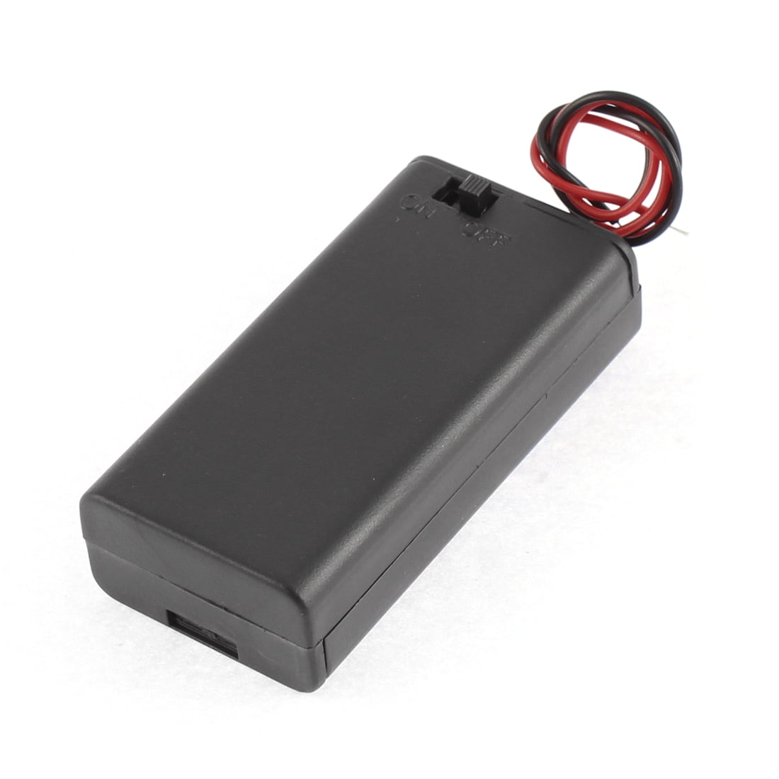 Dual Wire ON/OFF Switch 2 x 1.5V AA Battery Holder Case Box w Slide ...