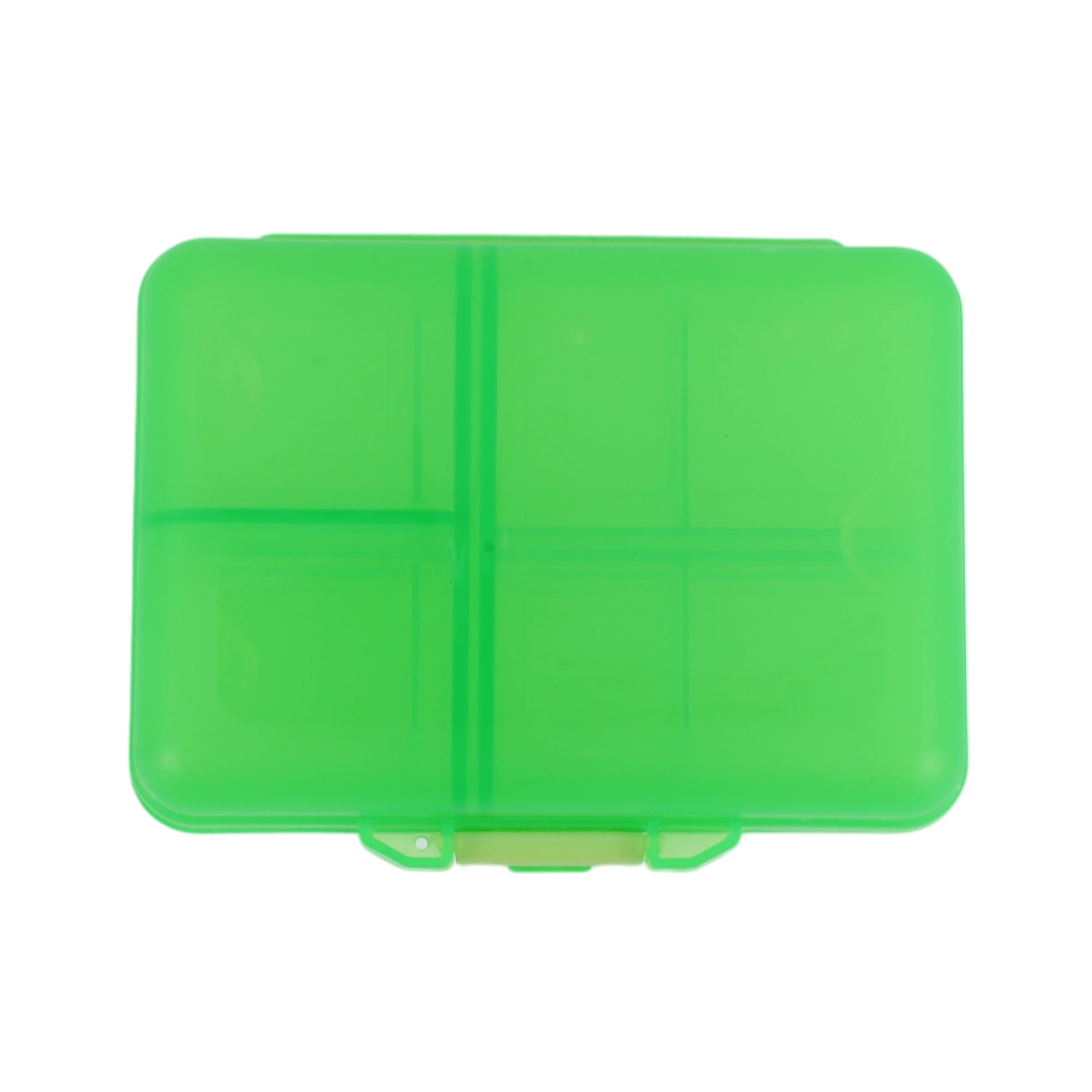 Unique Bargains Durable 9 Grids Double Layer Pill Case Green - Walmart.com