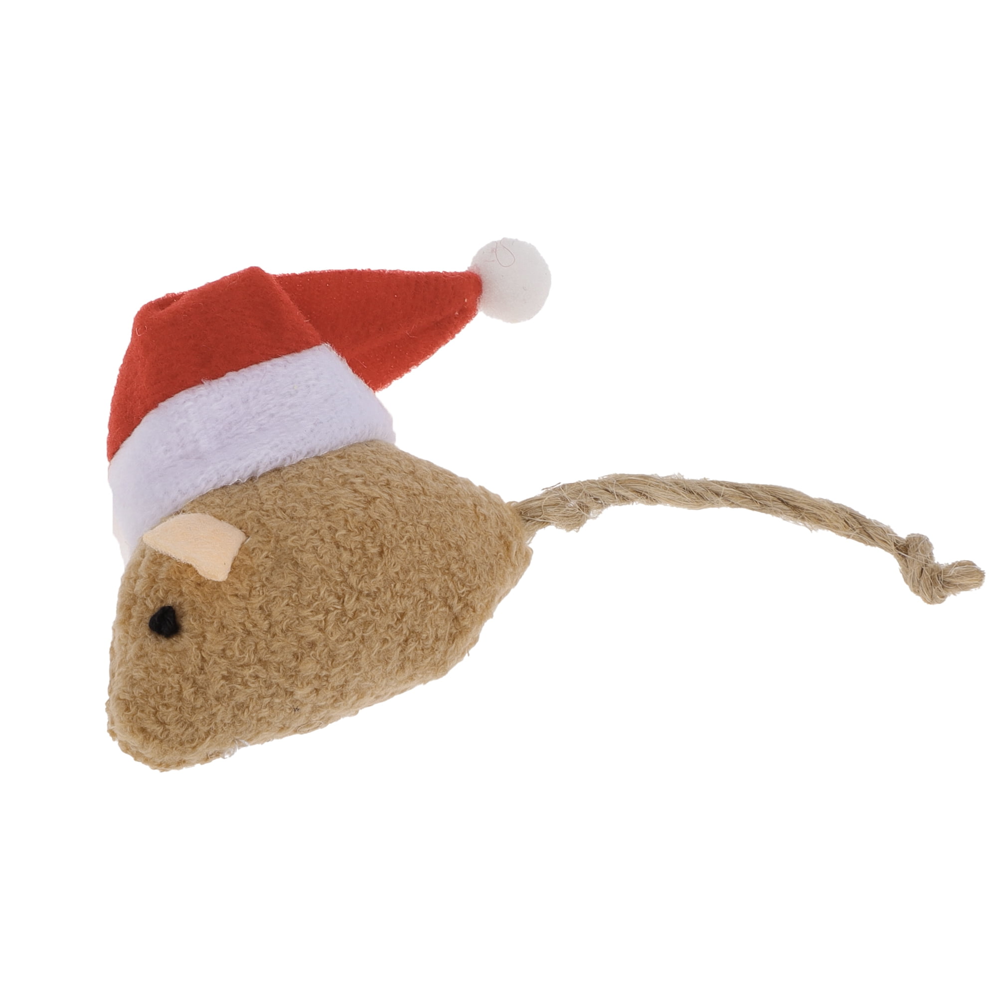 Unique Bargains Durable Convenient Mouse Shape Cat Toy Deep Brown ...