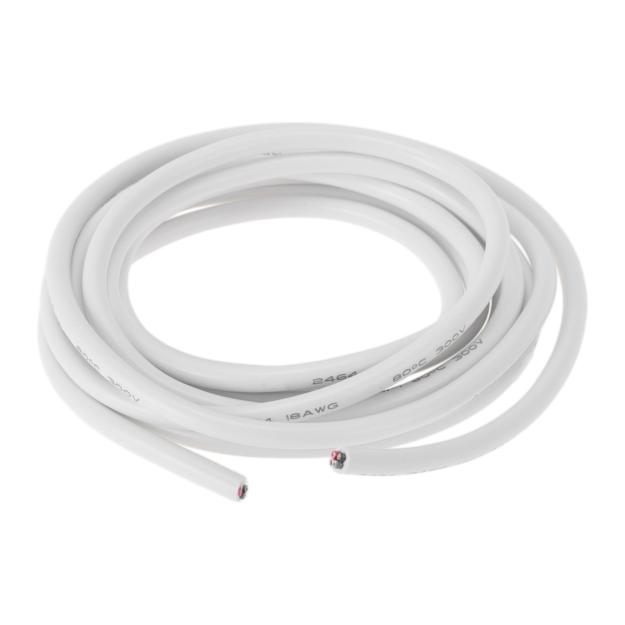 Unique Bargains Electrical Ground Wire Automotive Power Wire 10FT White ...