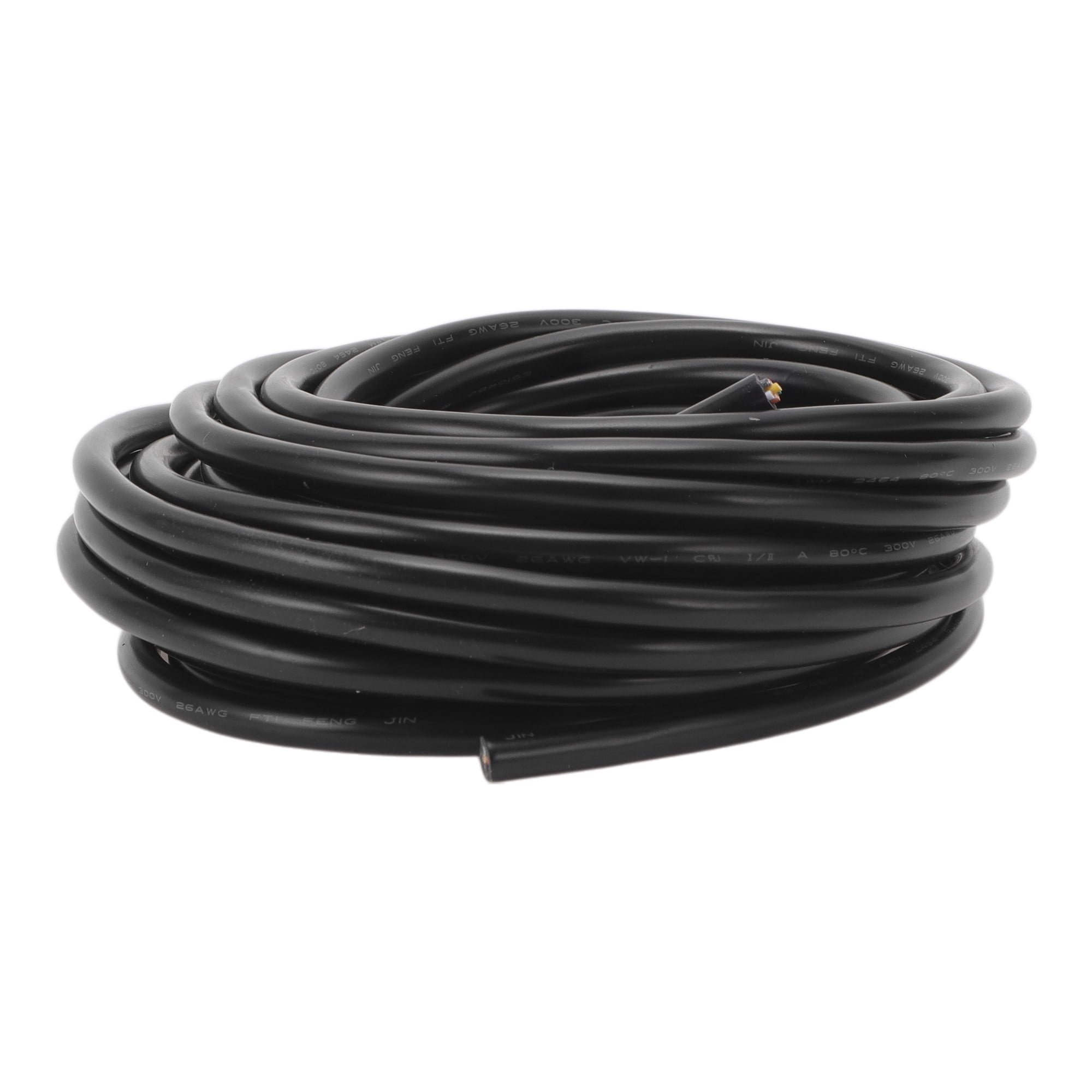 Unique Bargains Electrical Ground Wire Automotive Power Wire 20FT Black ...
