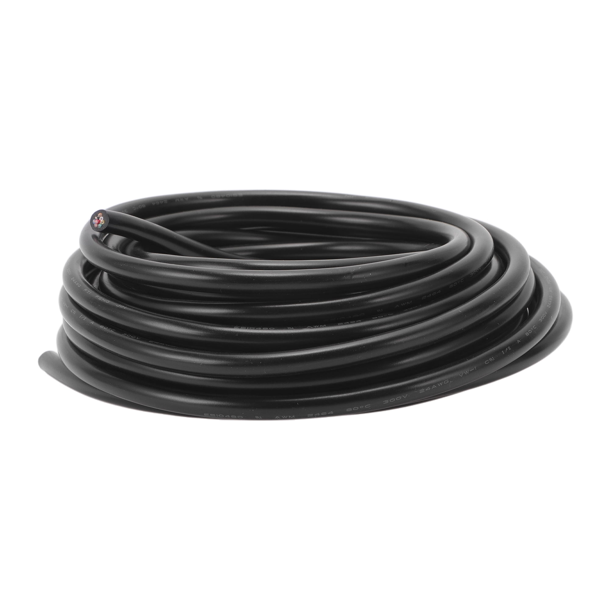 Unique Bargains Electrical Ground Wire Automotive Power Wire 25FT Black ...