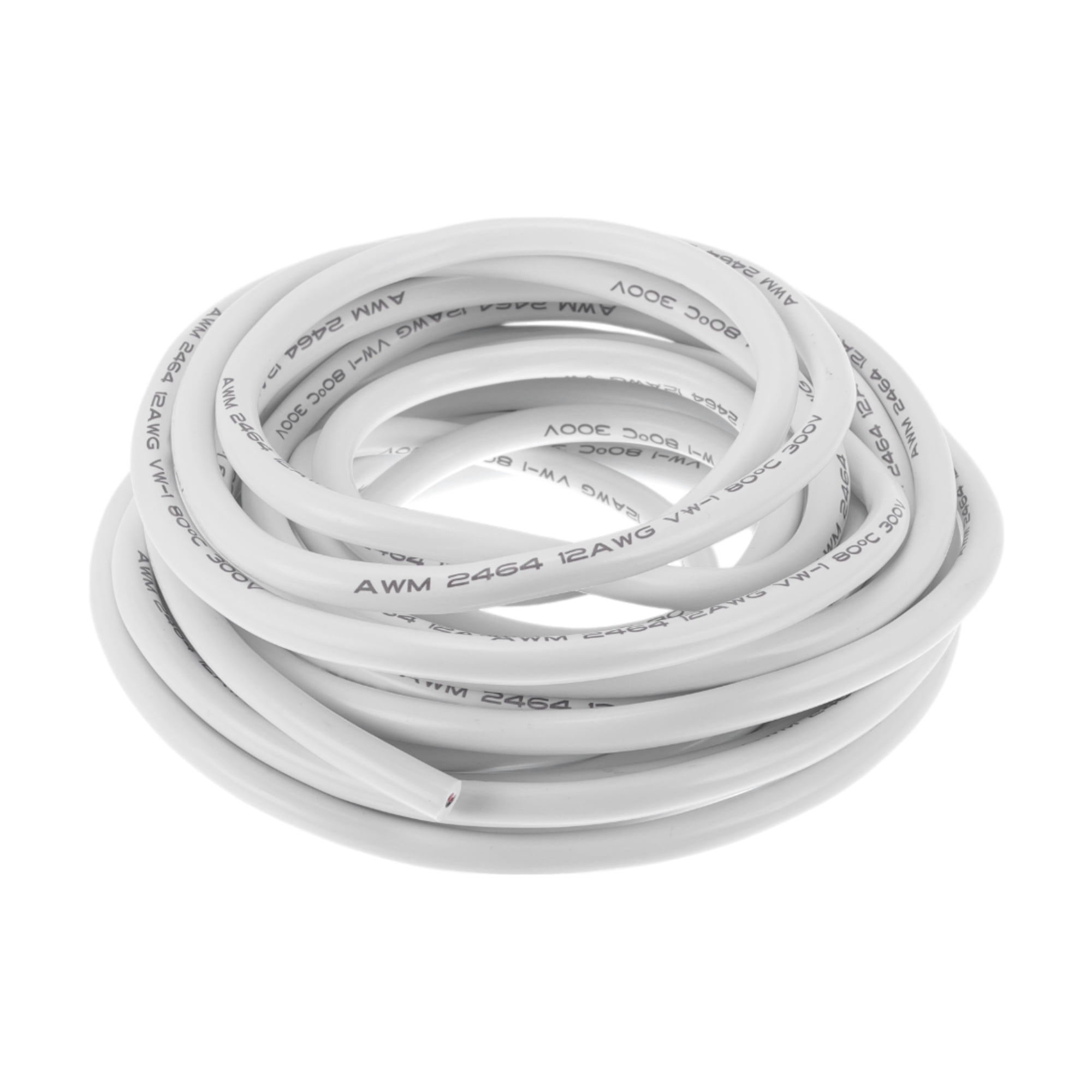 Unique Bargains Electrical Ground Wire Automotive Power Wire 30FT White ...