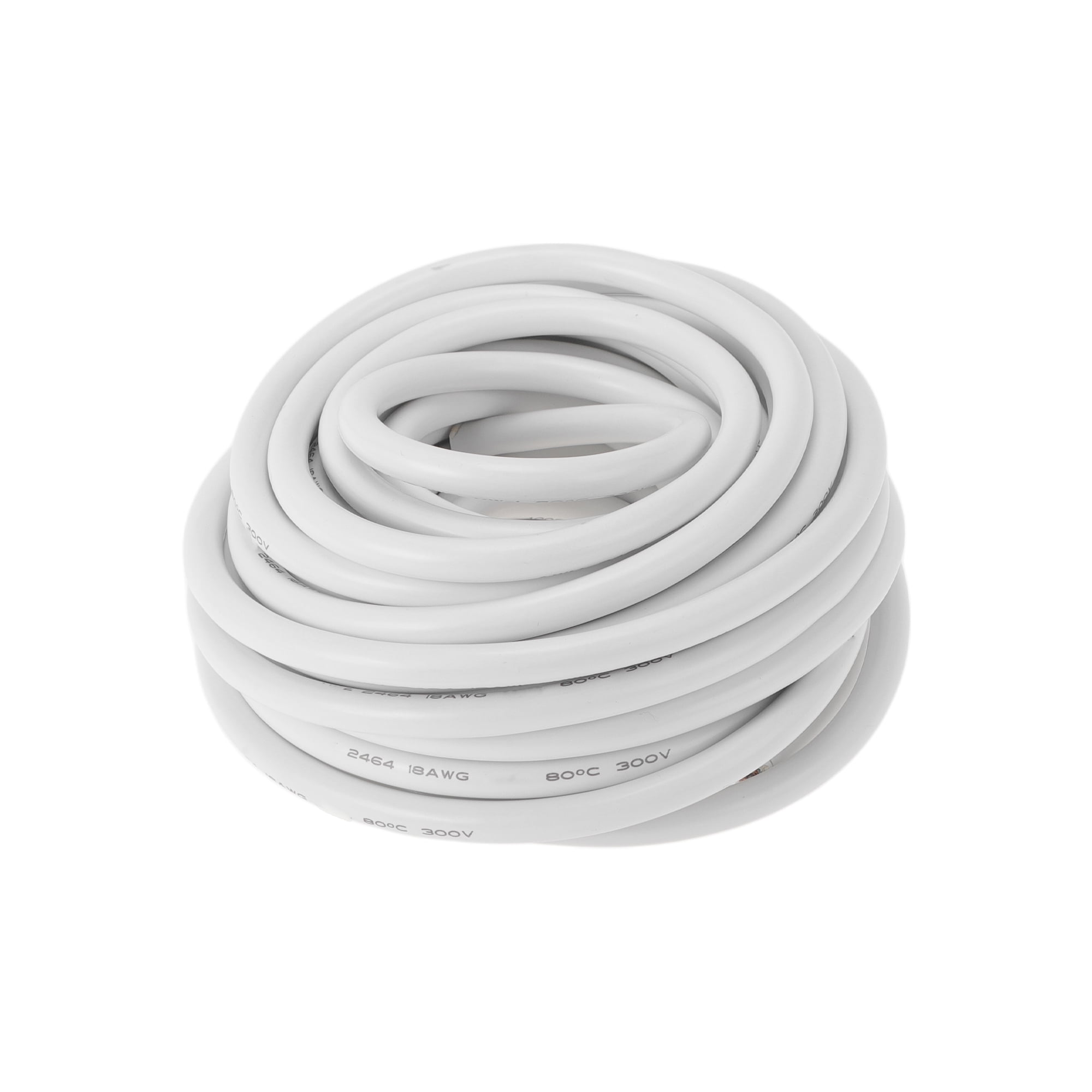 Unique Bargains Electrical Ground Wire Automotive Power Wire 33FT White ...