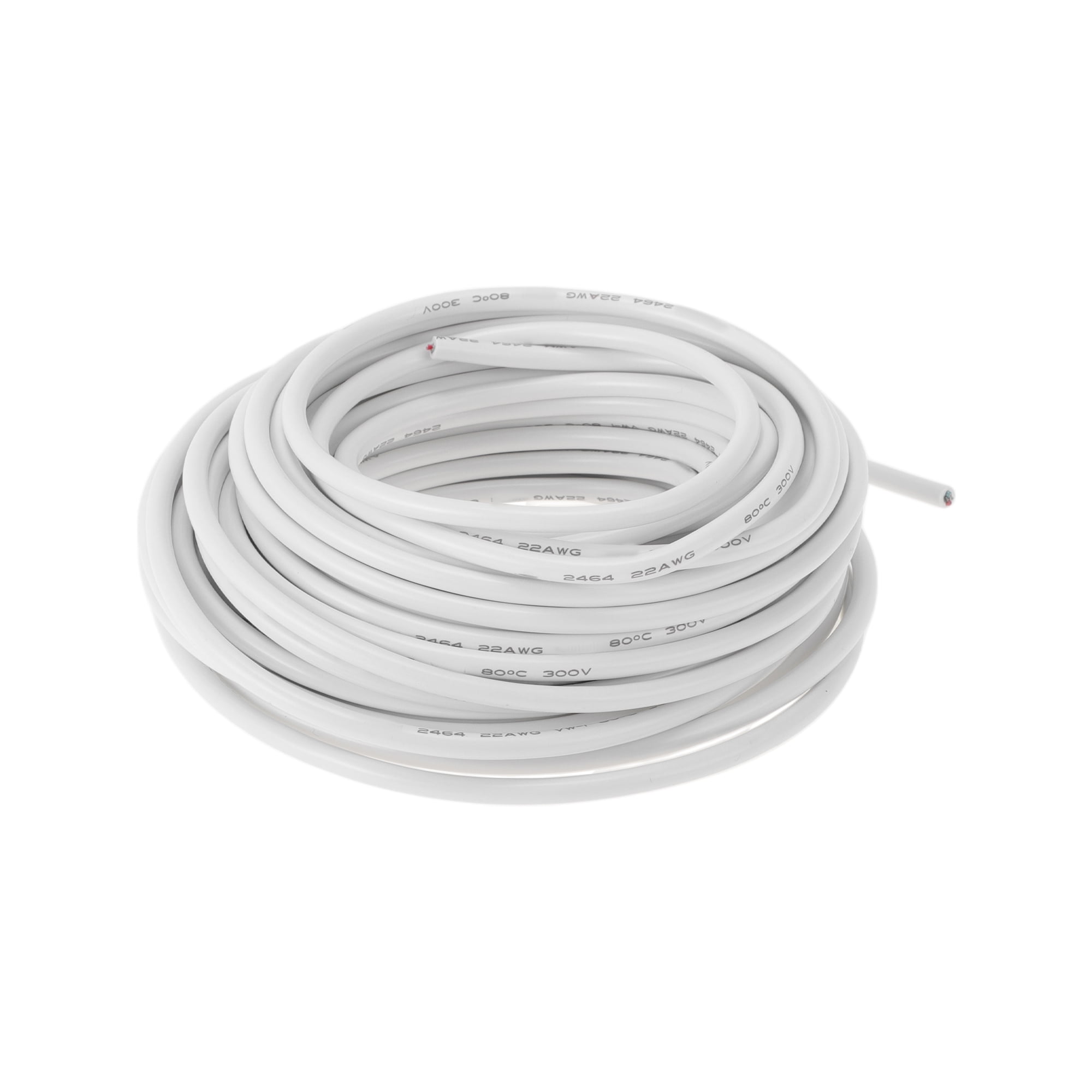 Unique Bargains Electrical Ground Wire Automotive Power Wire 49FT White ...