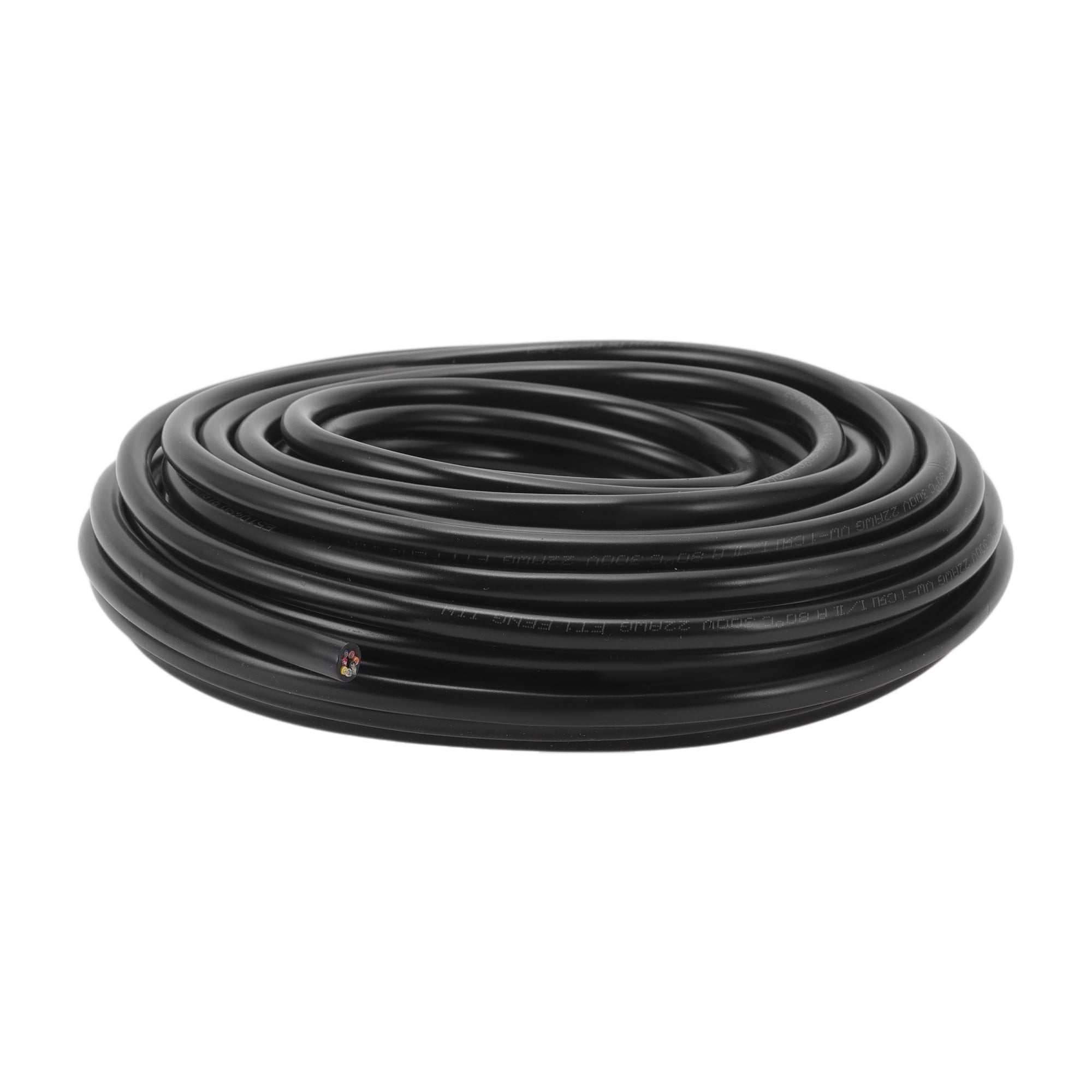 Unique Bargains Electrical Ground Wire Automotive Power Wire 50FT Black ...