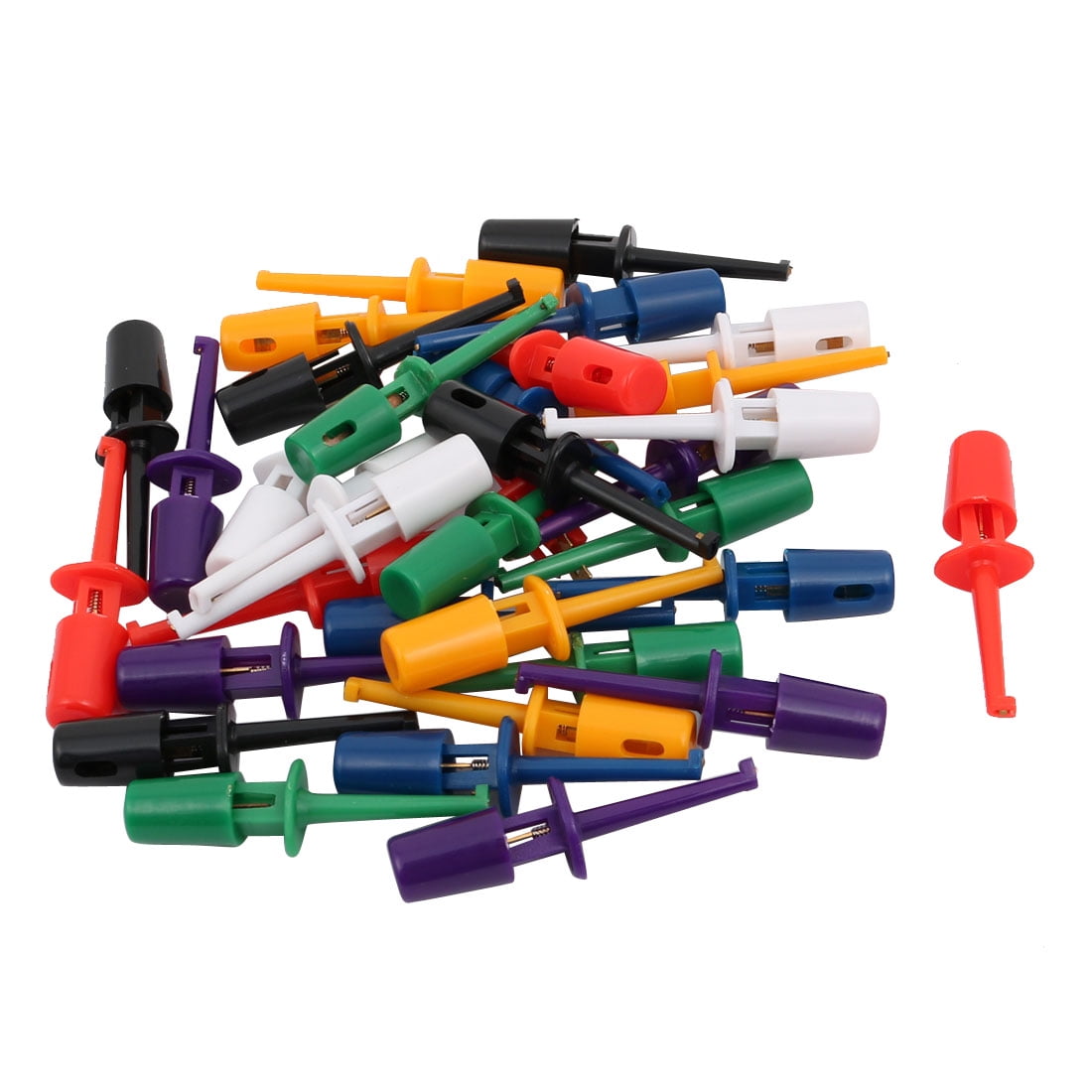 Unique Bargains Electronic Test Hook Probe Spring Clip for Multimeter ...