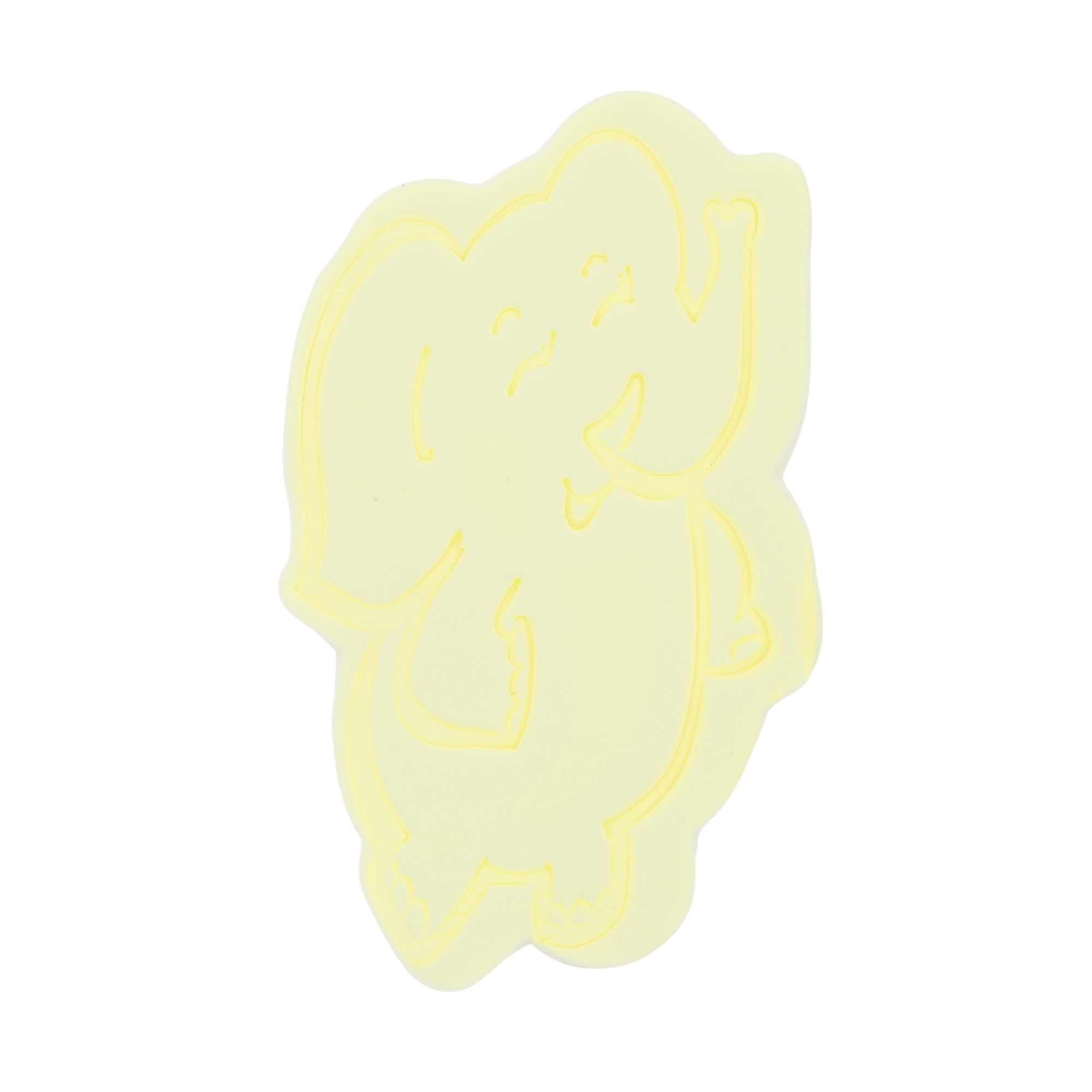 Unique Bargains Elephant Bath Sponge Body Scrubber 1 Pc Yellow ...