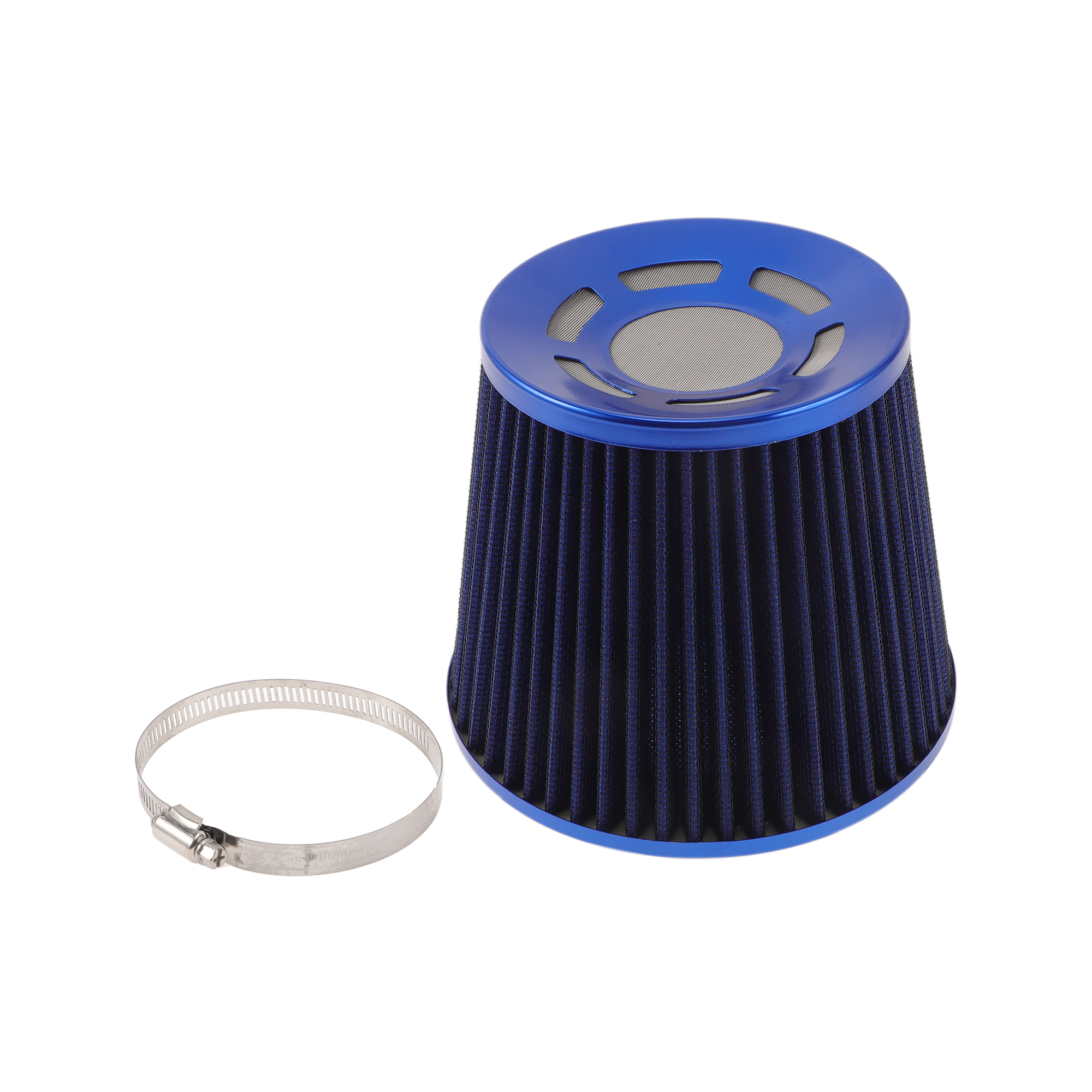 Unique Bargains Engine Air Filter 76mm Mushroom Head Clamp-On Cold Air ...