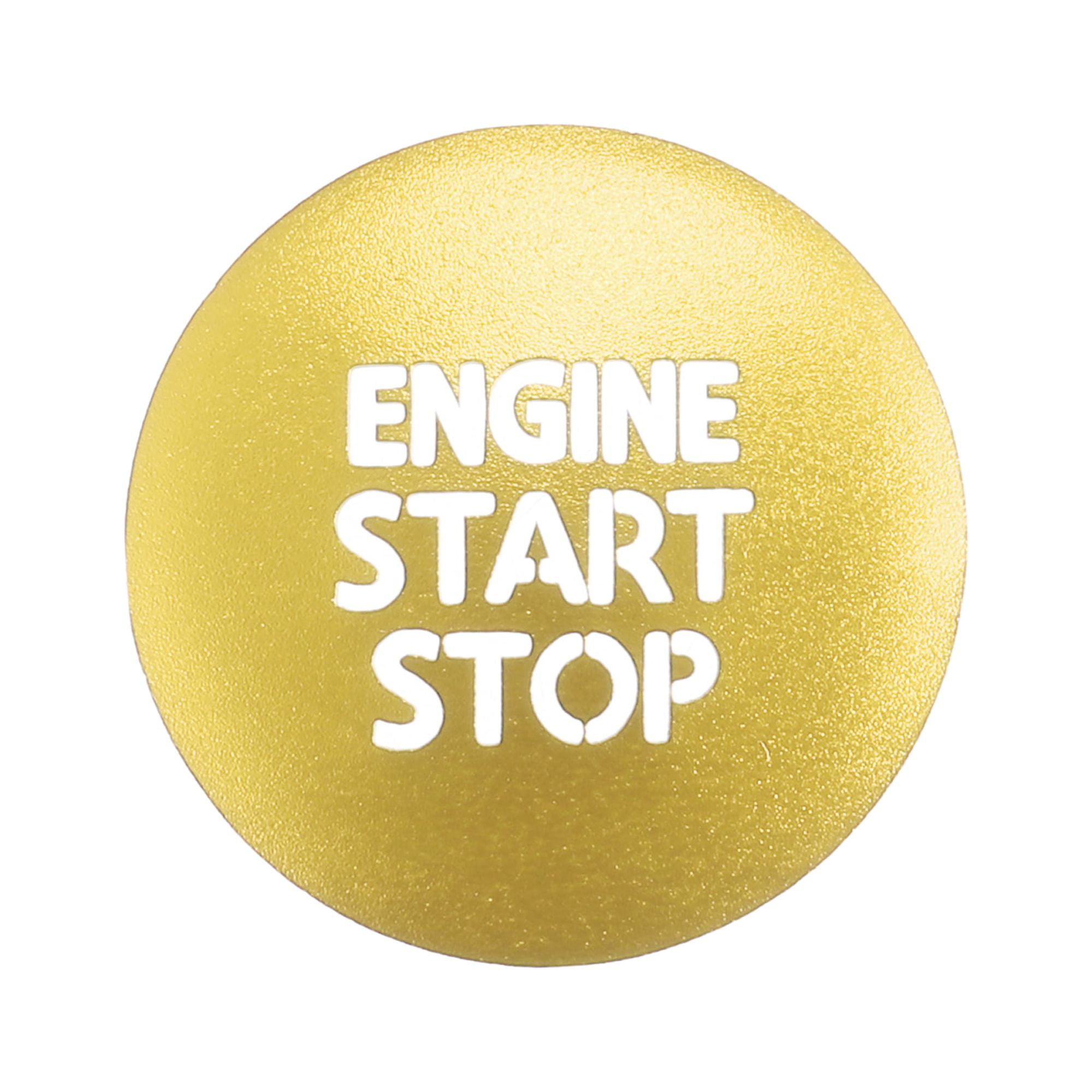 Unique Bargains Engine Start Stop Ignition Button Cover Decal Interior ...