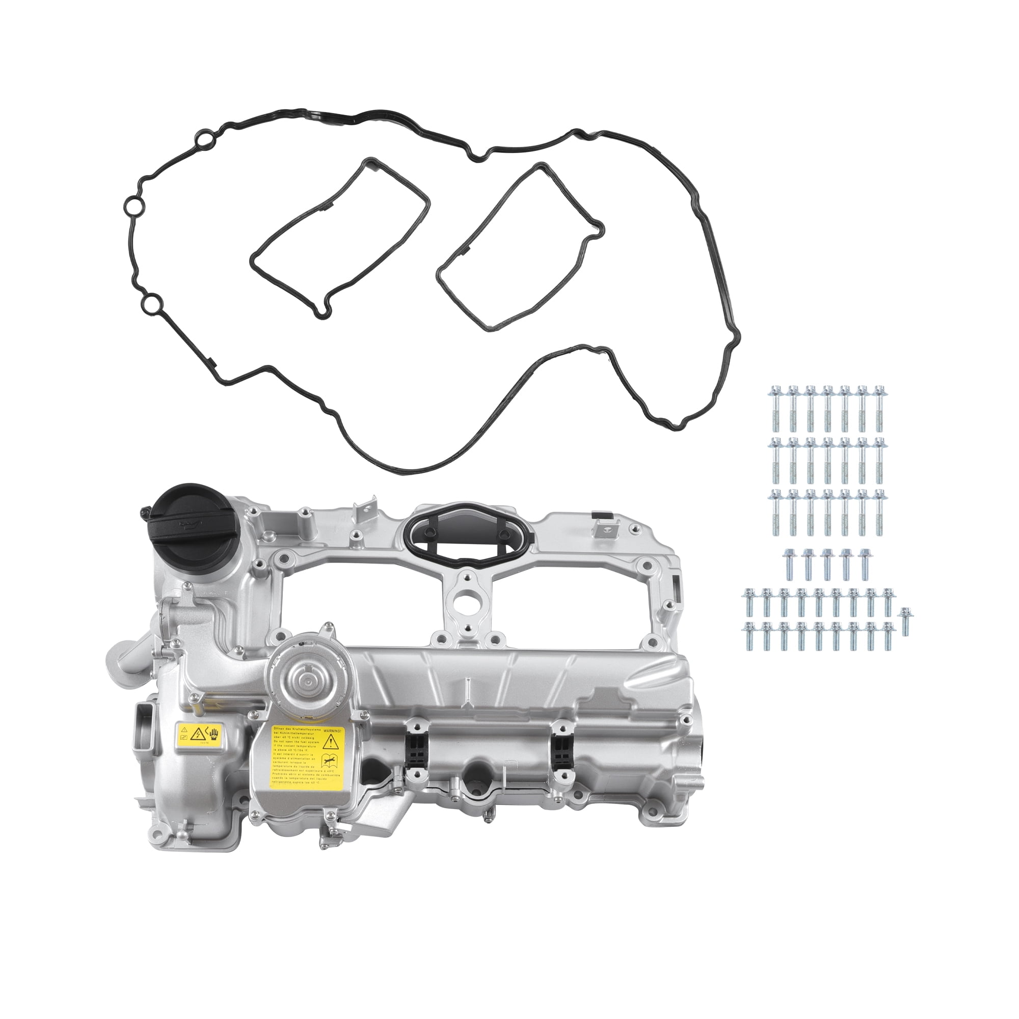 Unique Bargains Engine Valve Cover W/ Gasket Bolt Oil Cap PCV Valve No ...