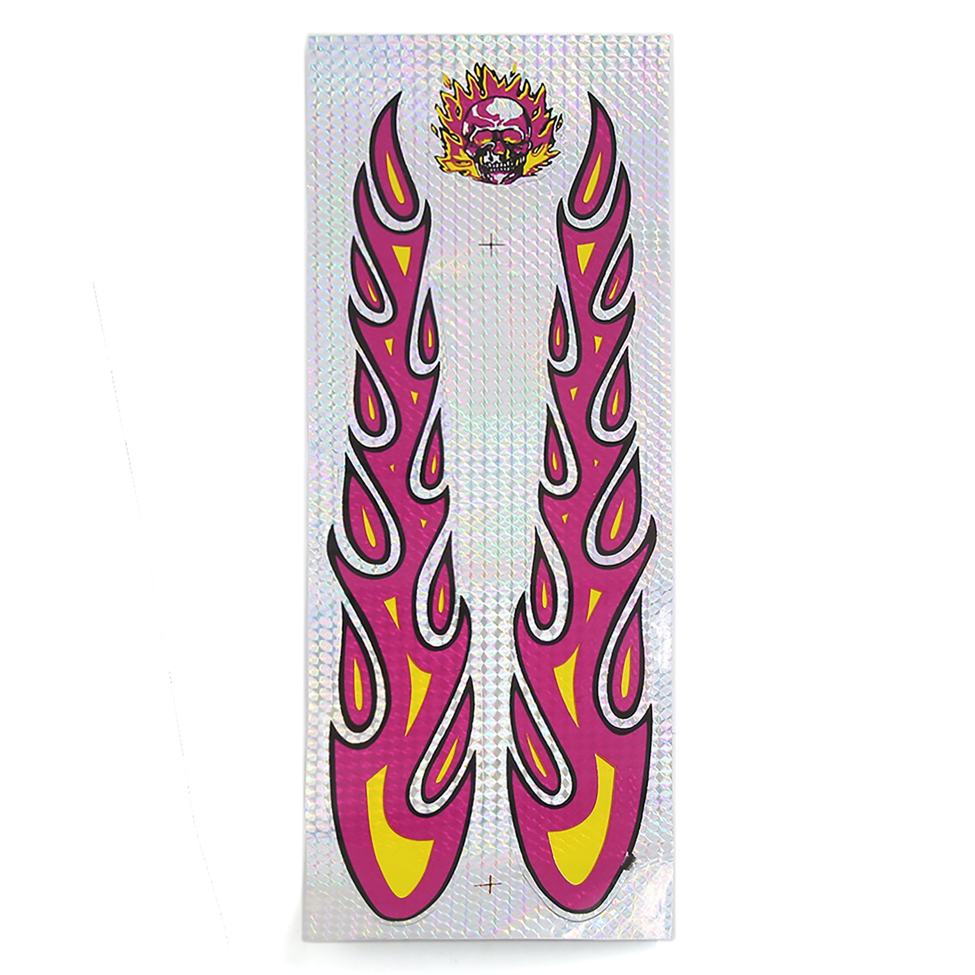 Unique Bargains Evil Skull Flame Fire Style Vinyl Stickers Car Body ...