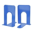 Unique Bargains Expandable Iron Bookends with Compartments Blue 5"L x 5 ...