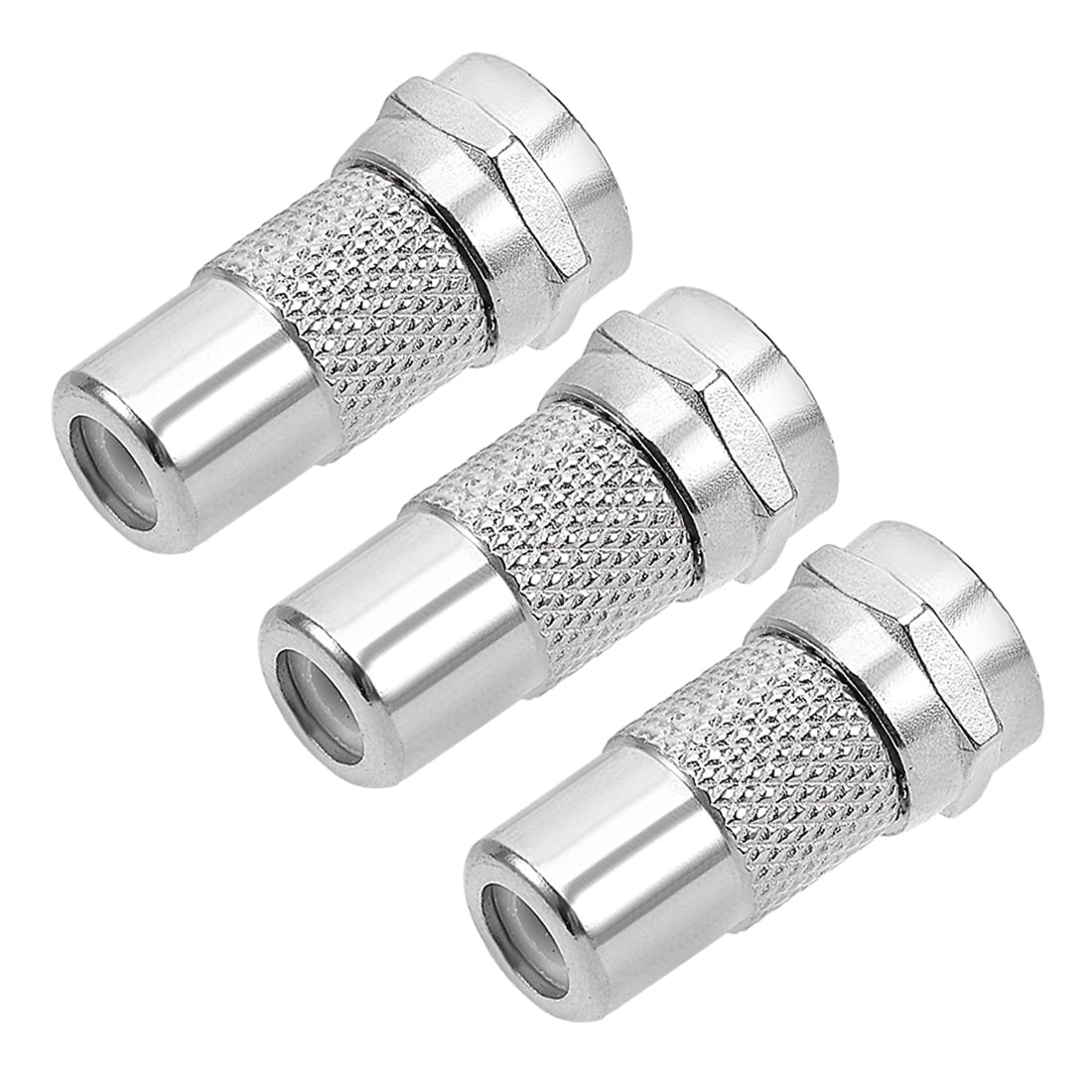 Unique Bargains F Type Male to RCA Female Silver Tone RF Coaxial ...