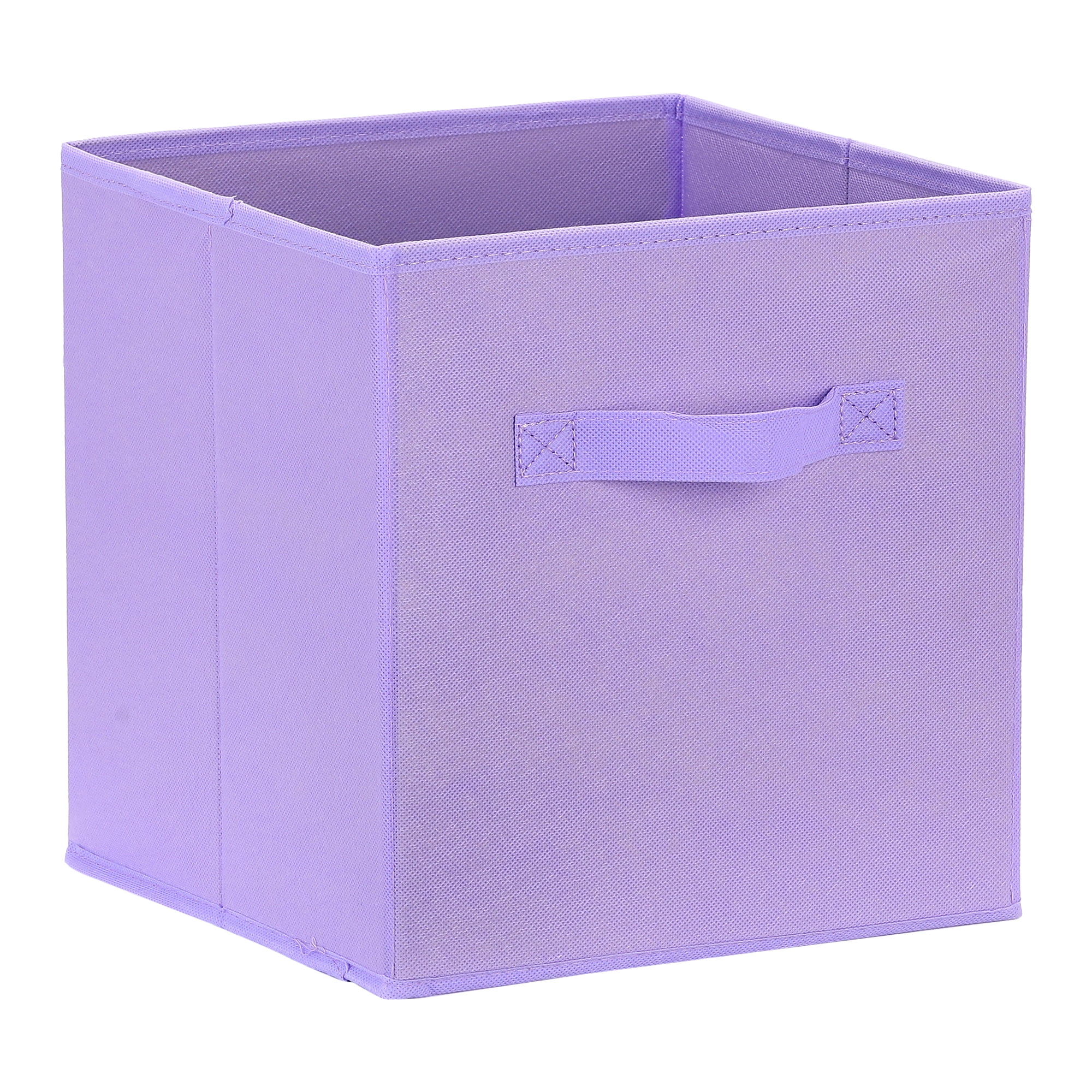 Unique Bargains Fabric Storage Cube Storage Bin Purple 11*10.6*10.6in ...
