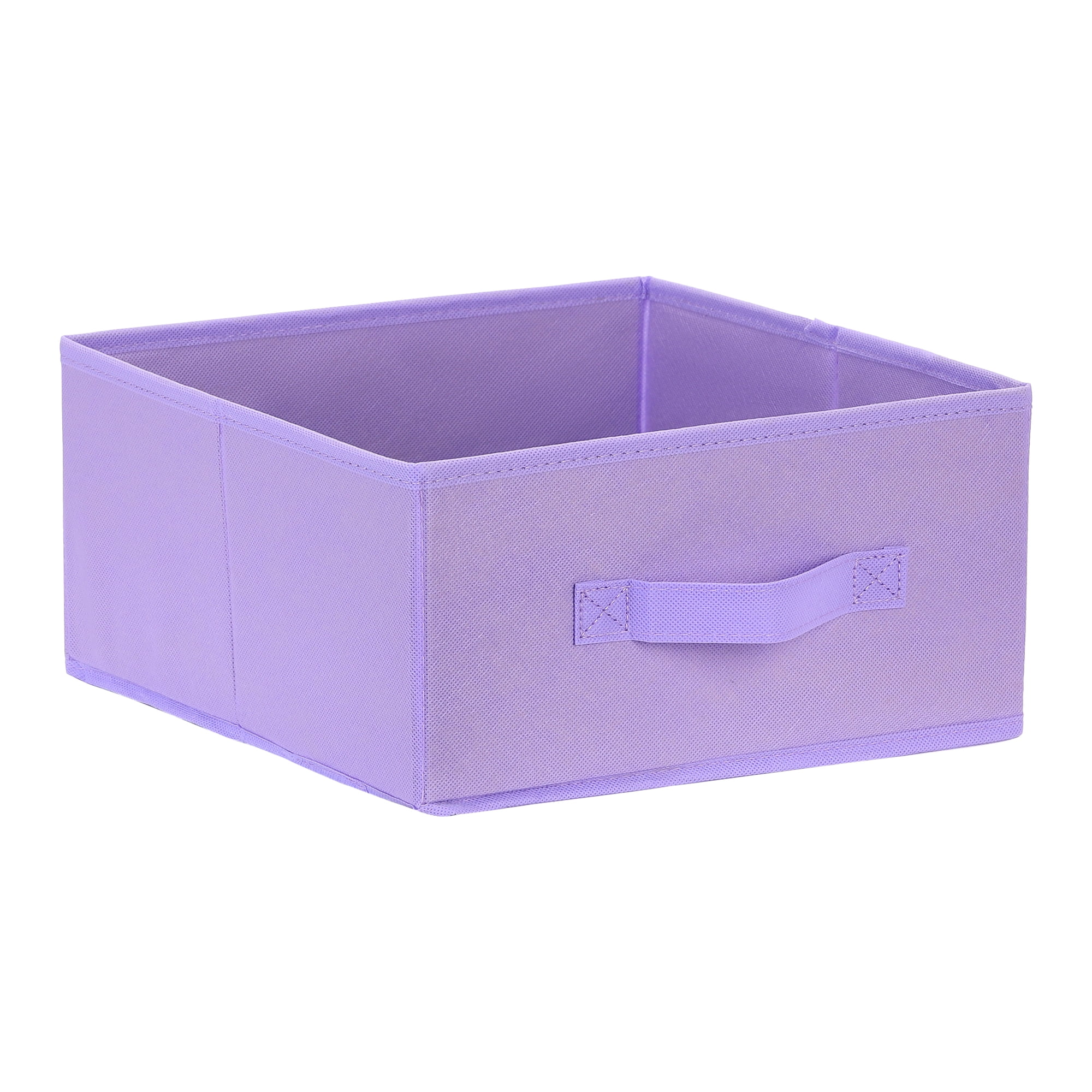 Unique Bargains Fabric Storage Cube Storage Bin Purple 11.8*11.8*5.9in ...