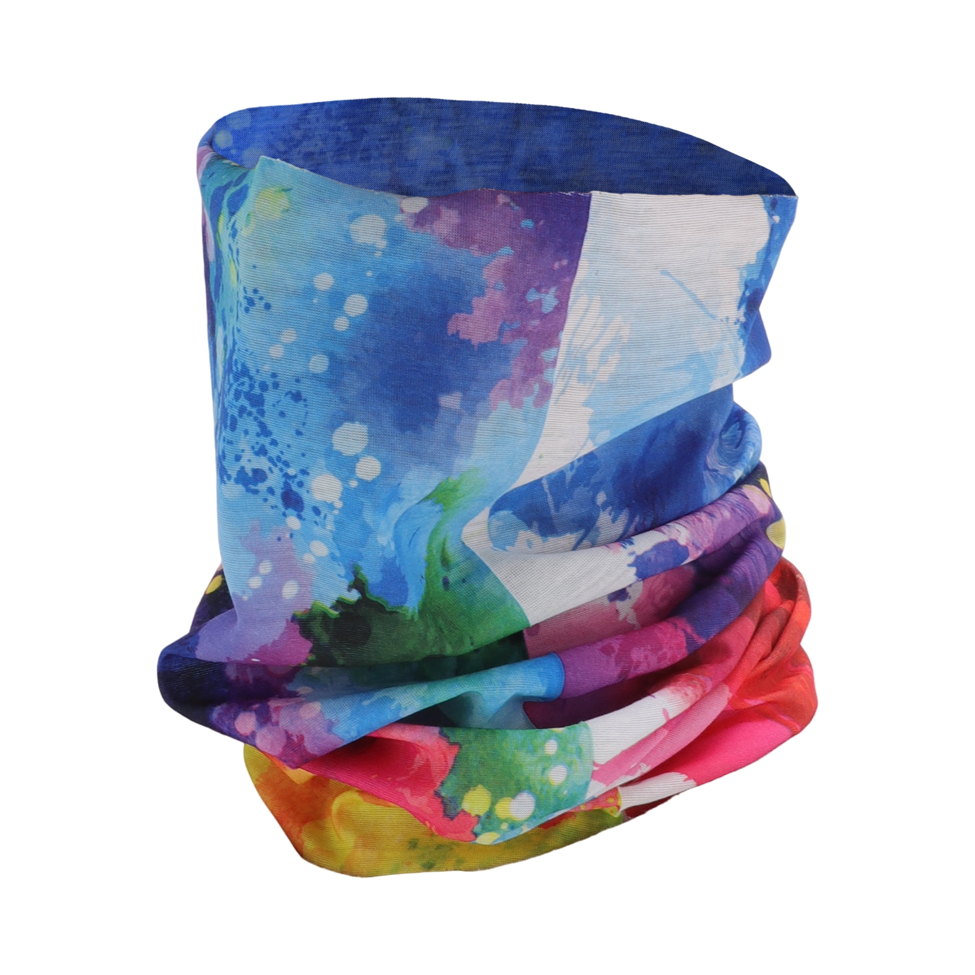 Unique Bargains Face Scarf Mask Red Blue 1 Pc - Walmart.com