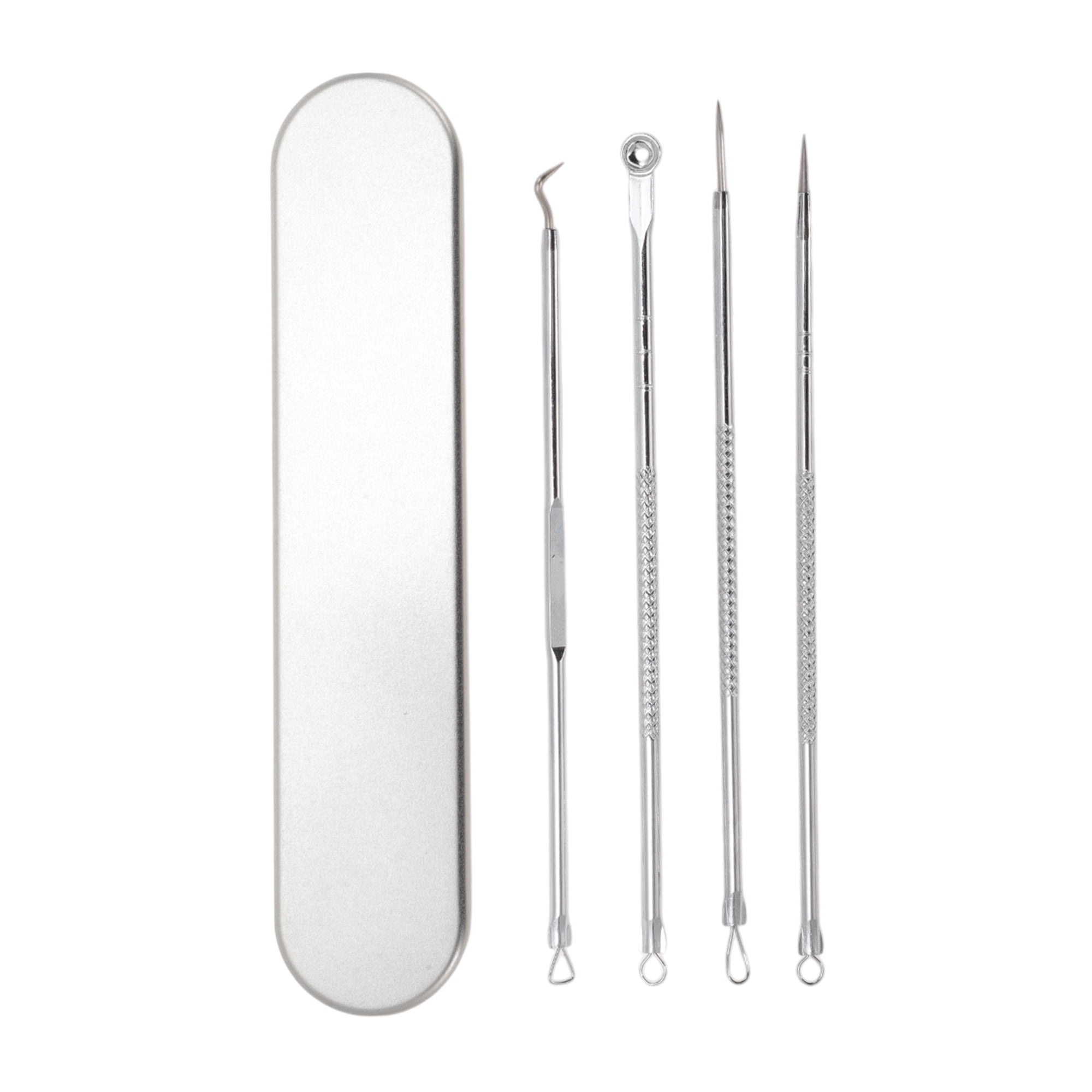 Unique Bargains Facial Four Needles Pimple Extractor Tool Set 6.88"x1 ...