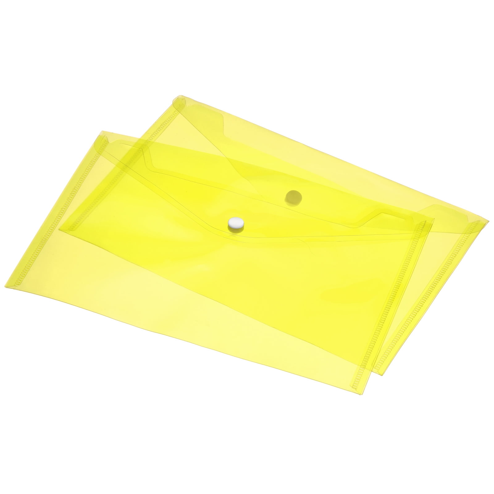 Unique Bargains File Folder Plastic Envelopes Document Organizer Yellow ...