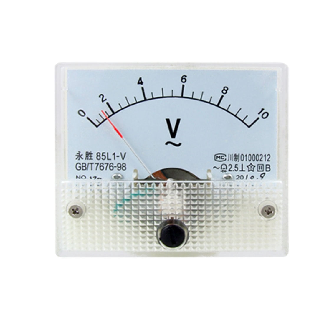 Unique Bargains Fine Adjustable Dial Panel Voltmeter 85L1-V 0-10V ...