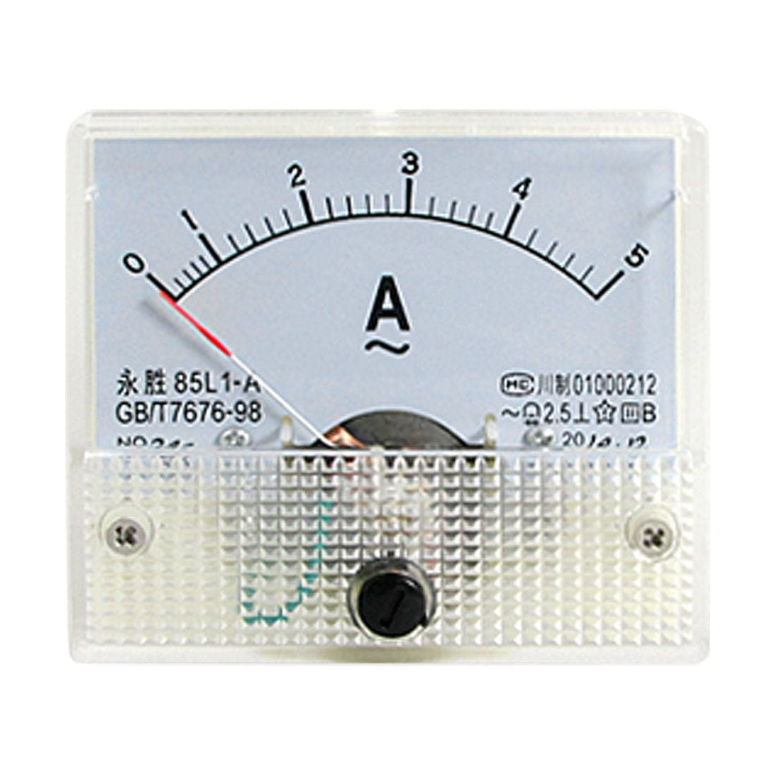 Unique Bargains Fine Tuning Dial Panel Ampere Meter 85L1-A 0-5A ...