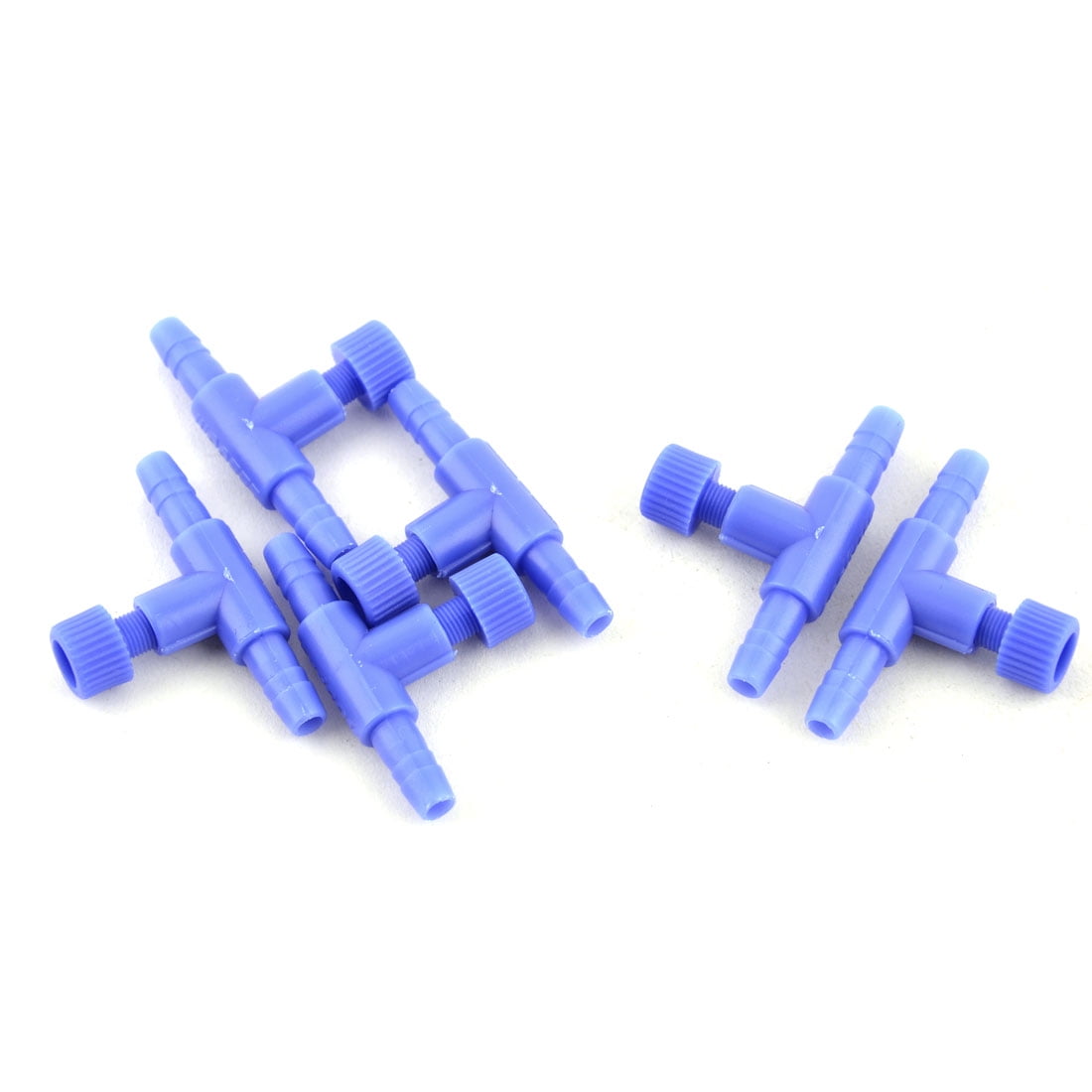 Unique Bargains Fish Tank Aquarium T Shaped Air Line Tubing Control ...