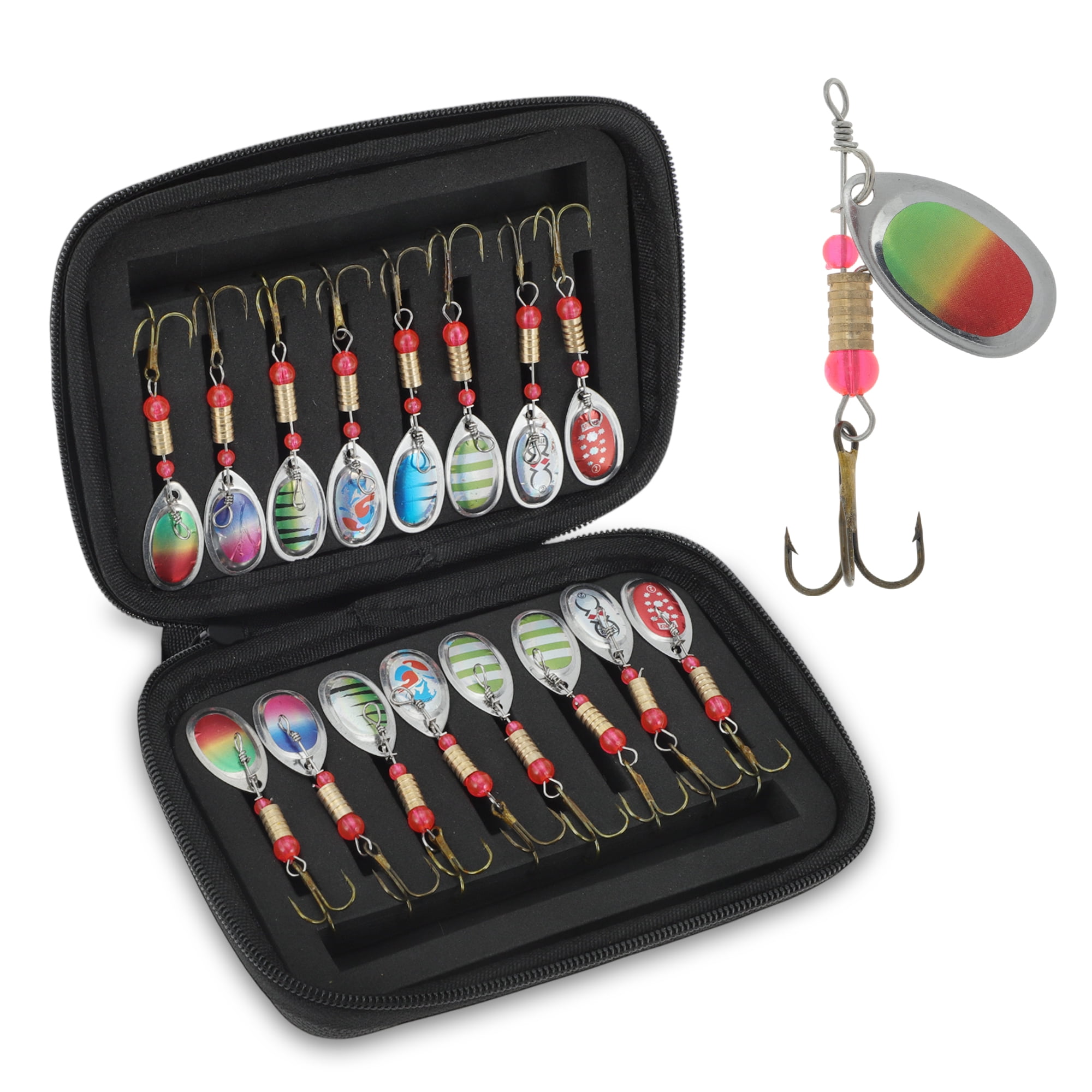 Unique Bargains Fishing Lures Spinner Bait Efficient Spinner Baits Set ...