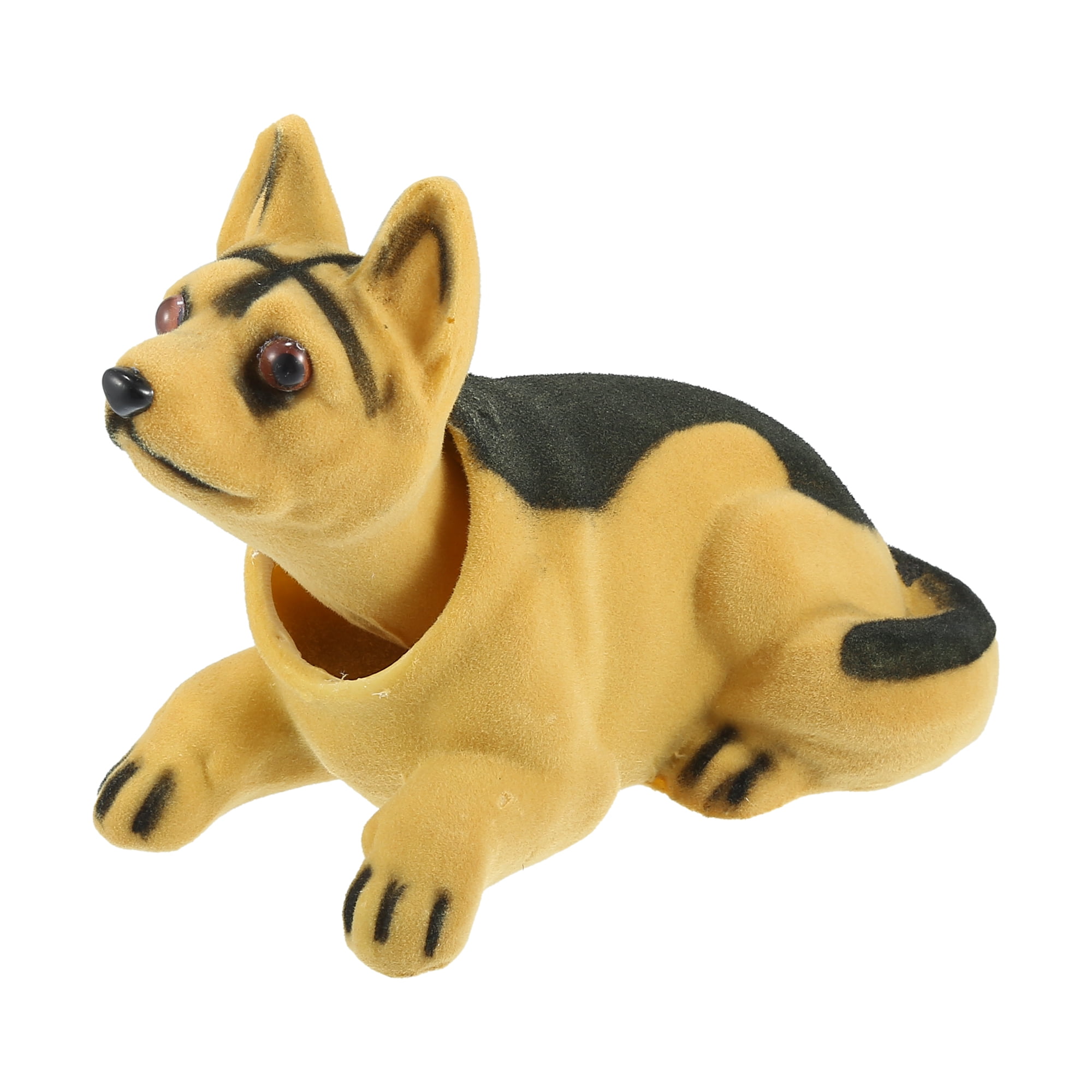 Unique Bargains Flannel Coated Bobblehead Nodding Shepherd Dog Ornament ...
