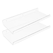 Free Shipping! Unique Bargains Acrylic Floating Shelves Light Brown 15 ...