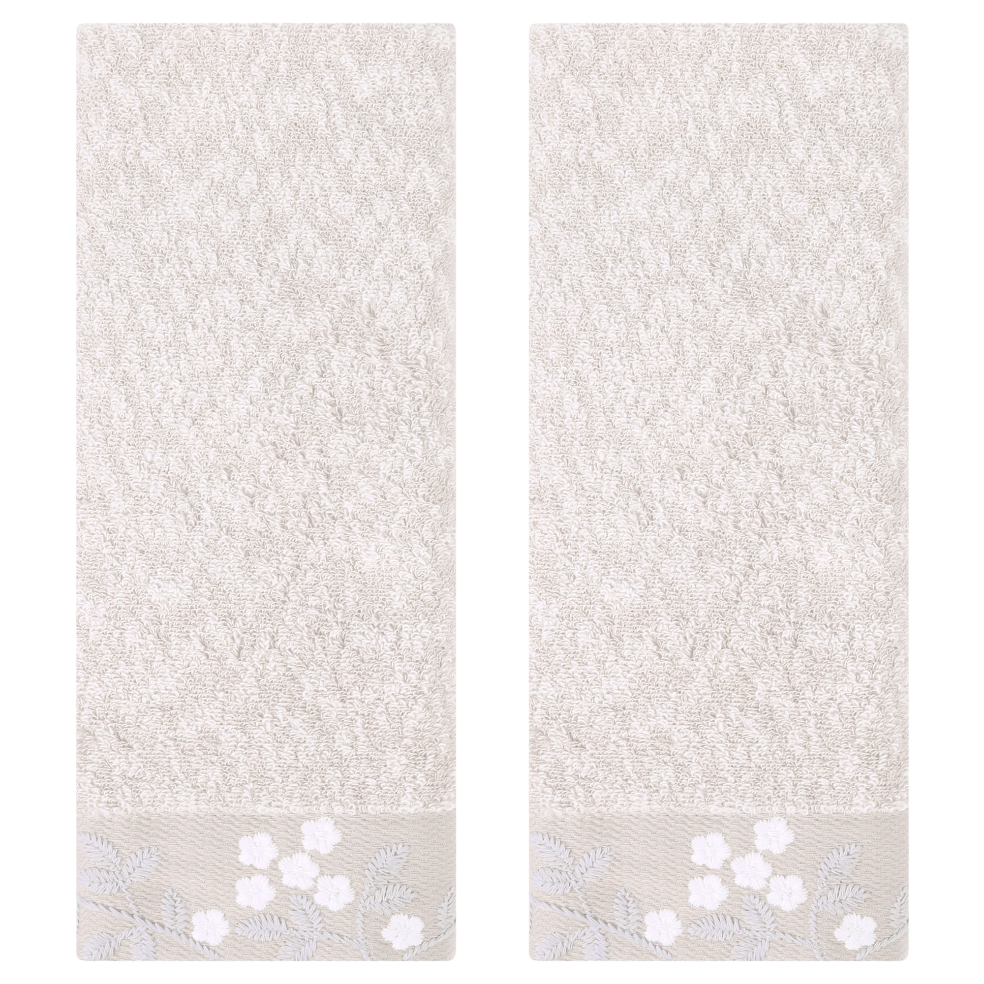 Unique Bargains Floral Embroidered Hand Towels Set for Bath, Kitchen ...