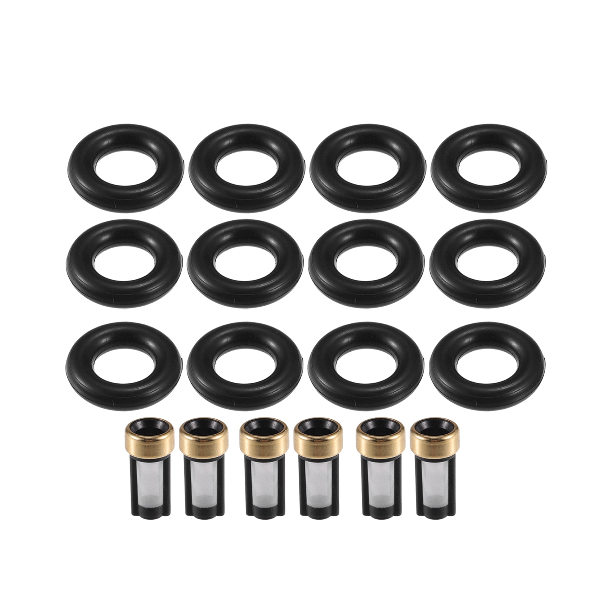Unique Bargains Fuel Injector Seal O Ring Car O-Ring Rebuild Repair Kit ...