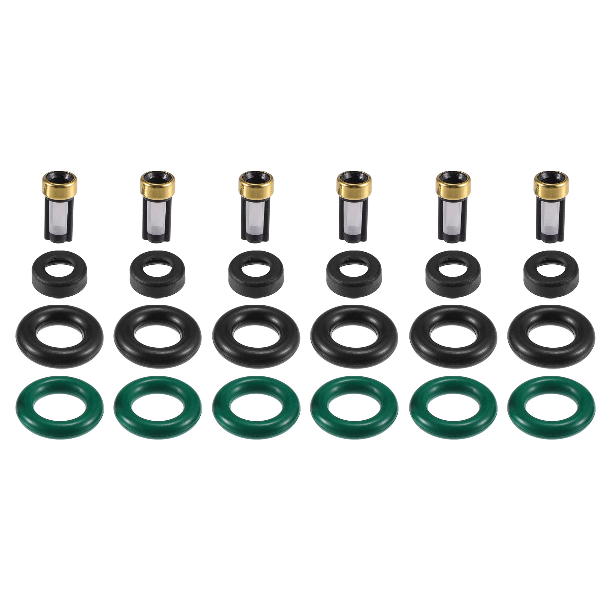 Unique Bargains Fuel Injector Seal O Ring Car O-Ring Rebuild Repair Kit ...