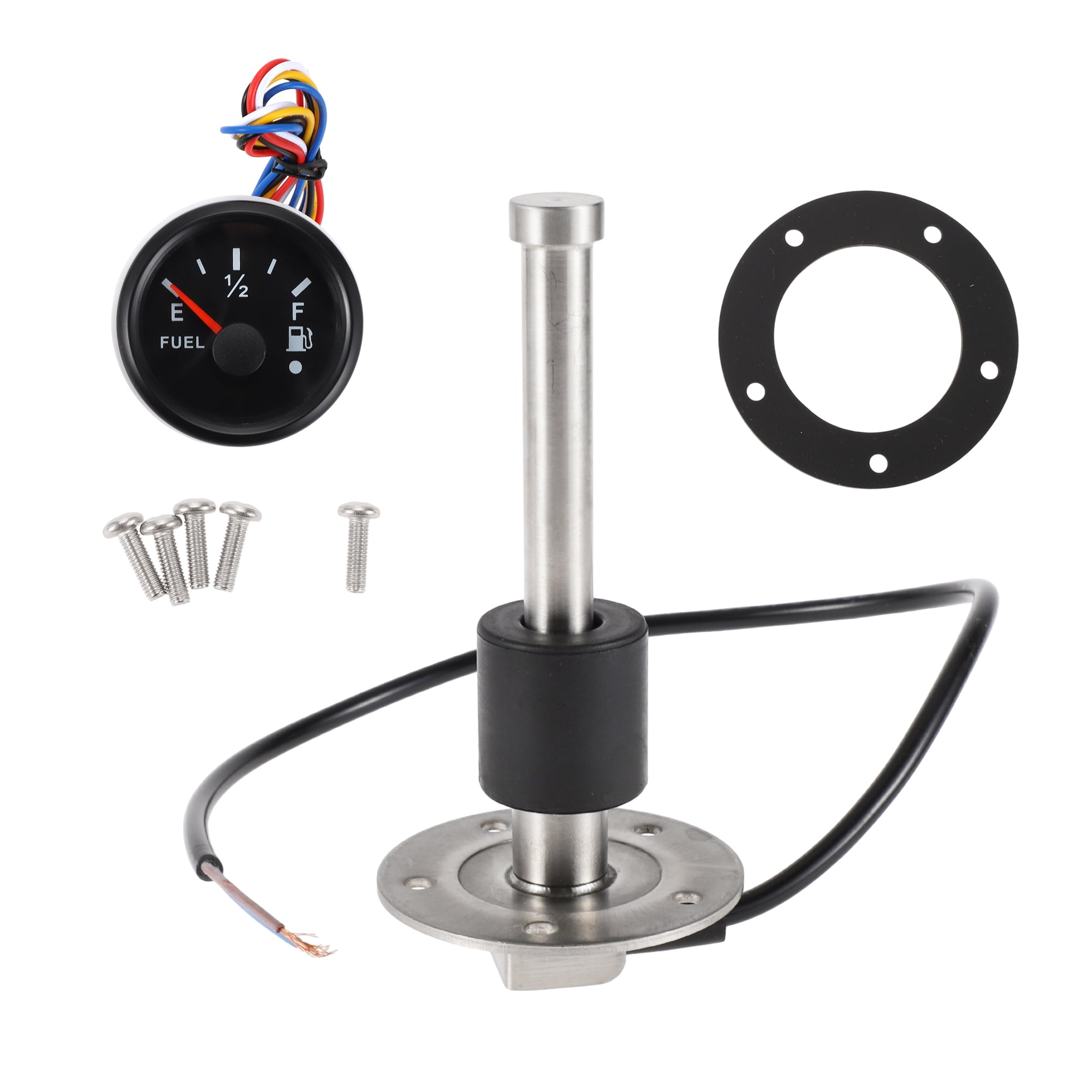 Unique Bargains Fuel Sending Unit and Gauge Kit 140mm Length Boat Fuel ...