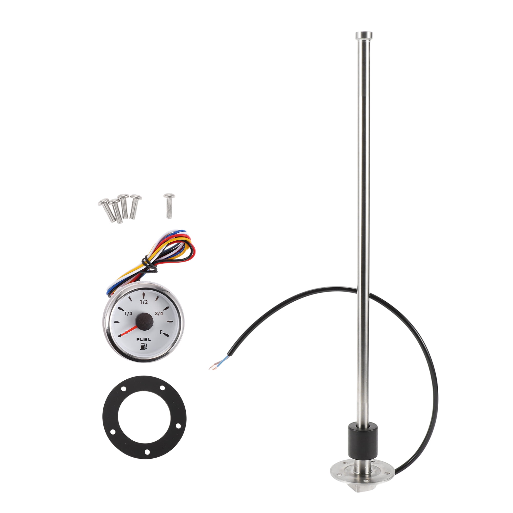 Unique Bargains Fuel Sending Unit and Gauge Kit 17.72" Length Boat Fuel ...