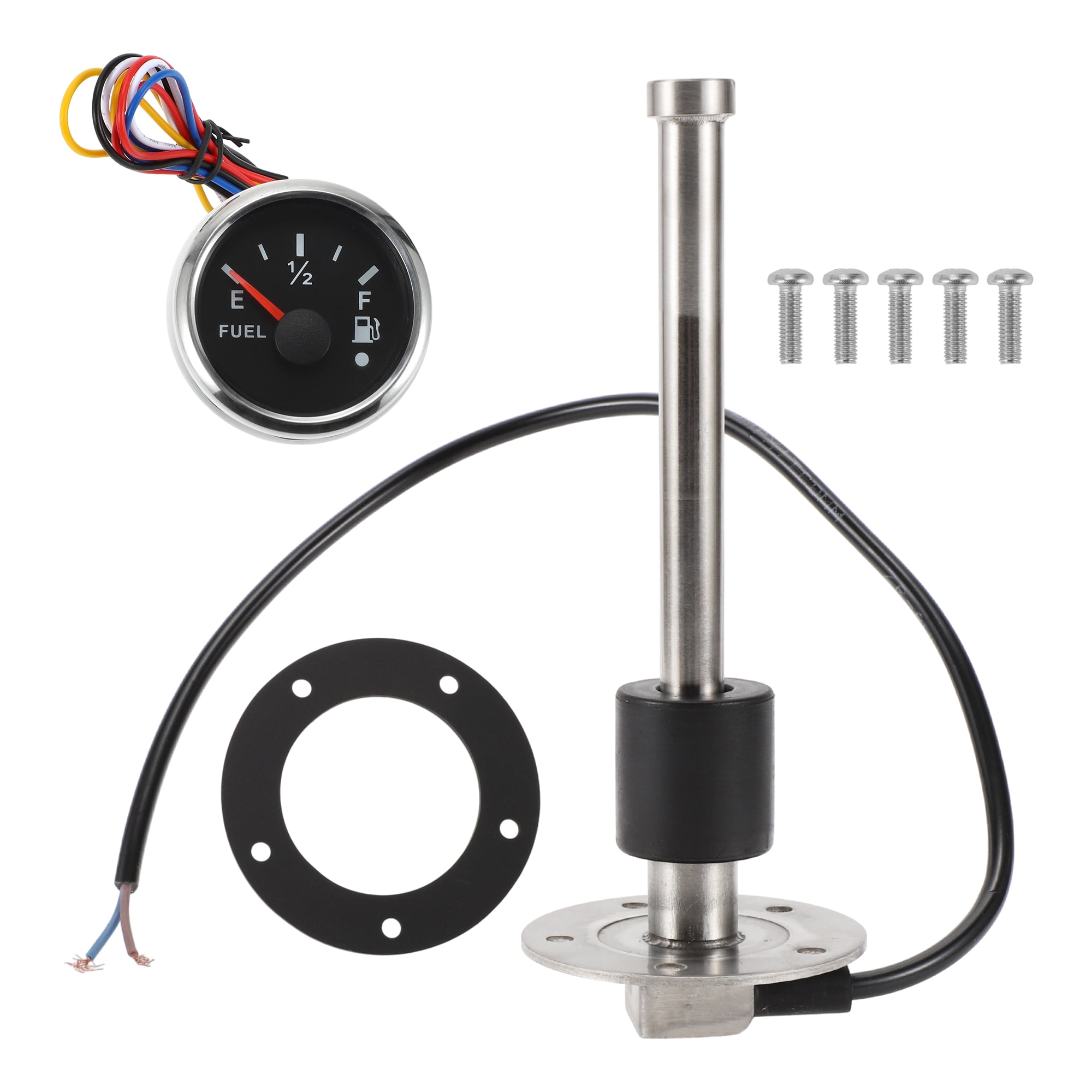 Unique Bargains Fuel Sending Unit and Gauge Kit 175mm Length Boat Fuel ...