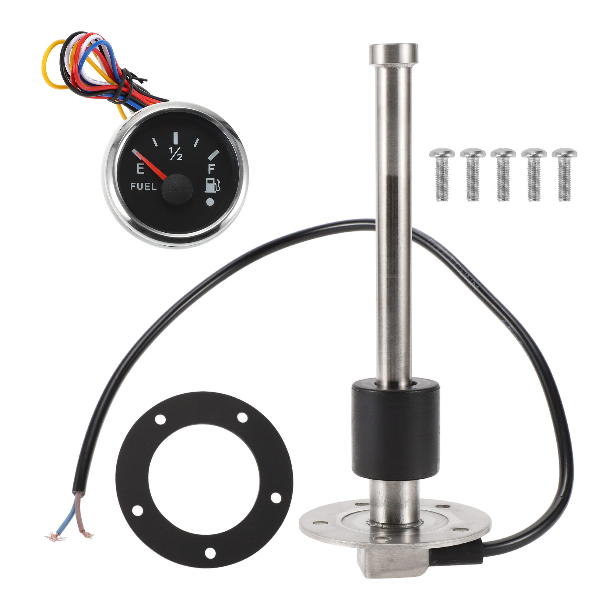 Unique Bargains Fuel Sending Unit and Gauge Kit 190mm Length Boat Fuel ...