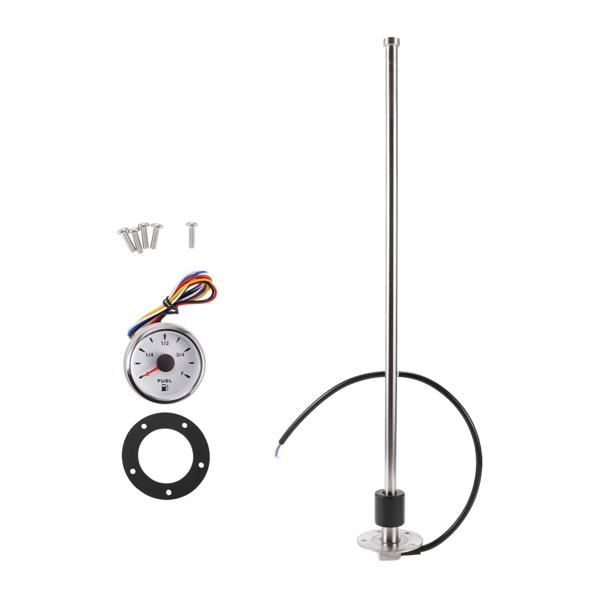 Unique Bargains Fuel Sending Unit and Gauge Kit 21.65" Length Boat Fuel ...