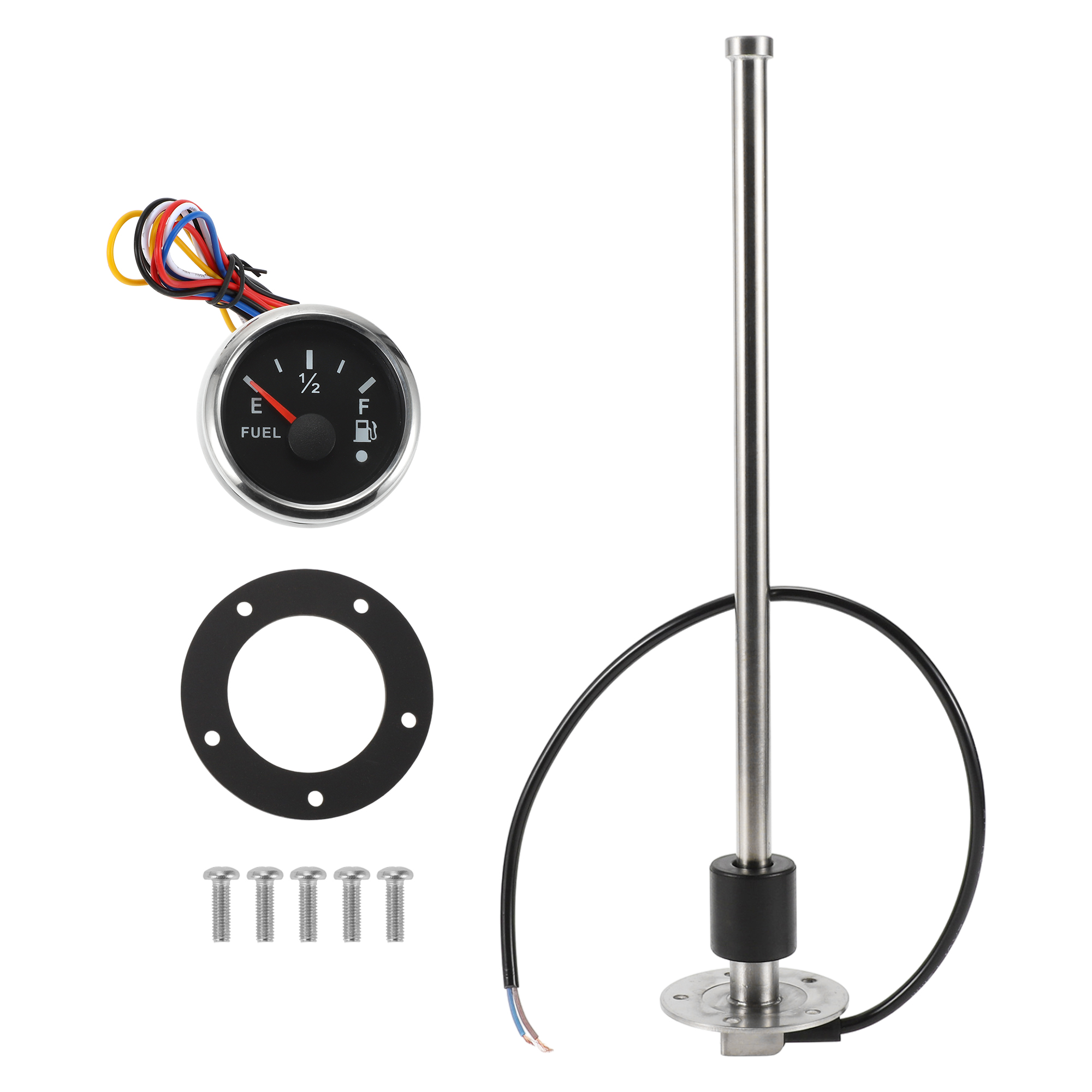 Unique Bargains Fuel Sending Unit and Gauge Kit 350mm Length Boat Fuel ...