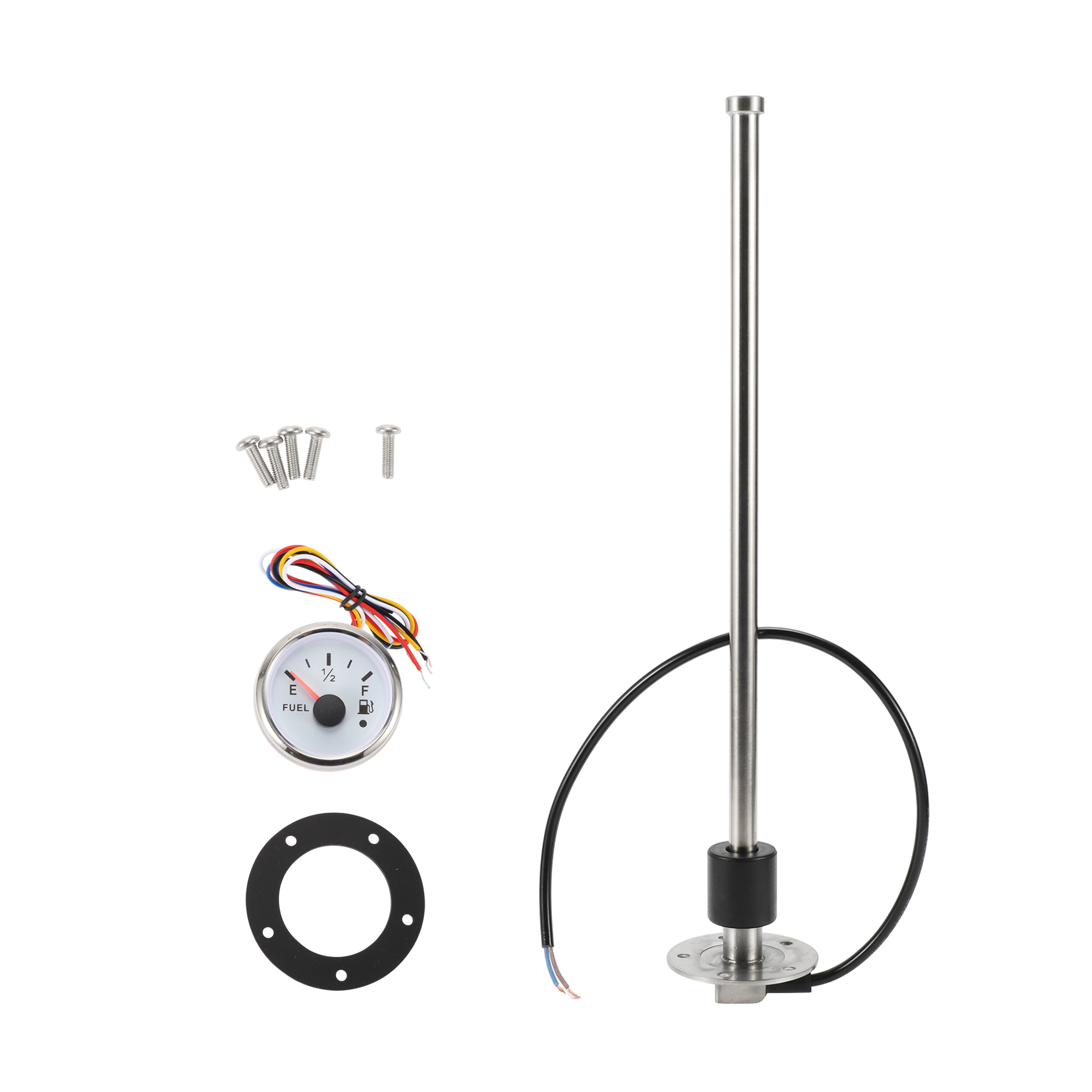 Unique Bargains Fuel Sending Unit and Gauge Kit 406mm Length Boat Fuel ...