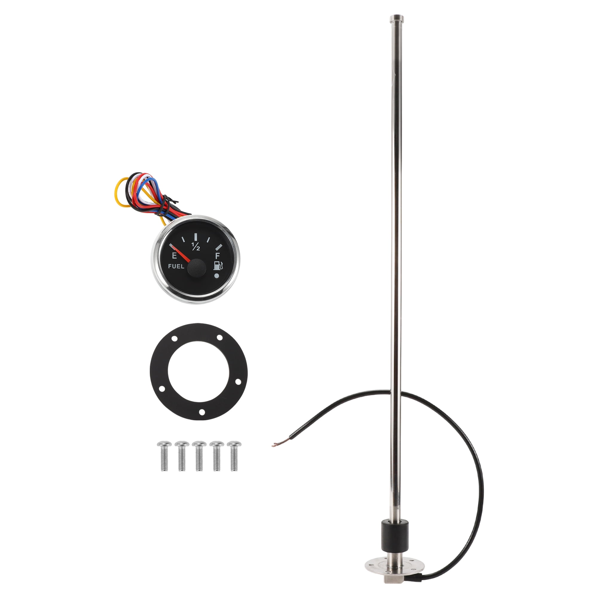 Unique Bargains Fuel Sending Unit and Gauge Kit 635mm Length Boat Fuel ...