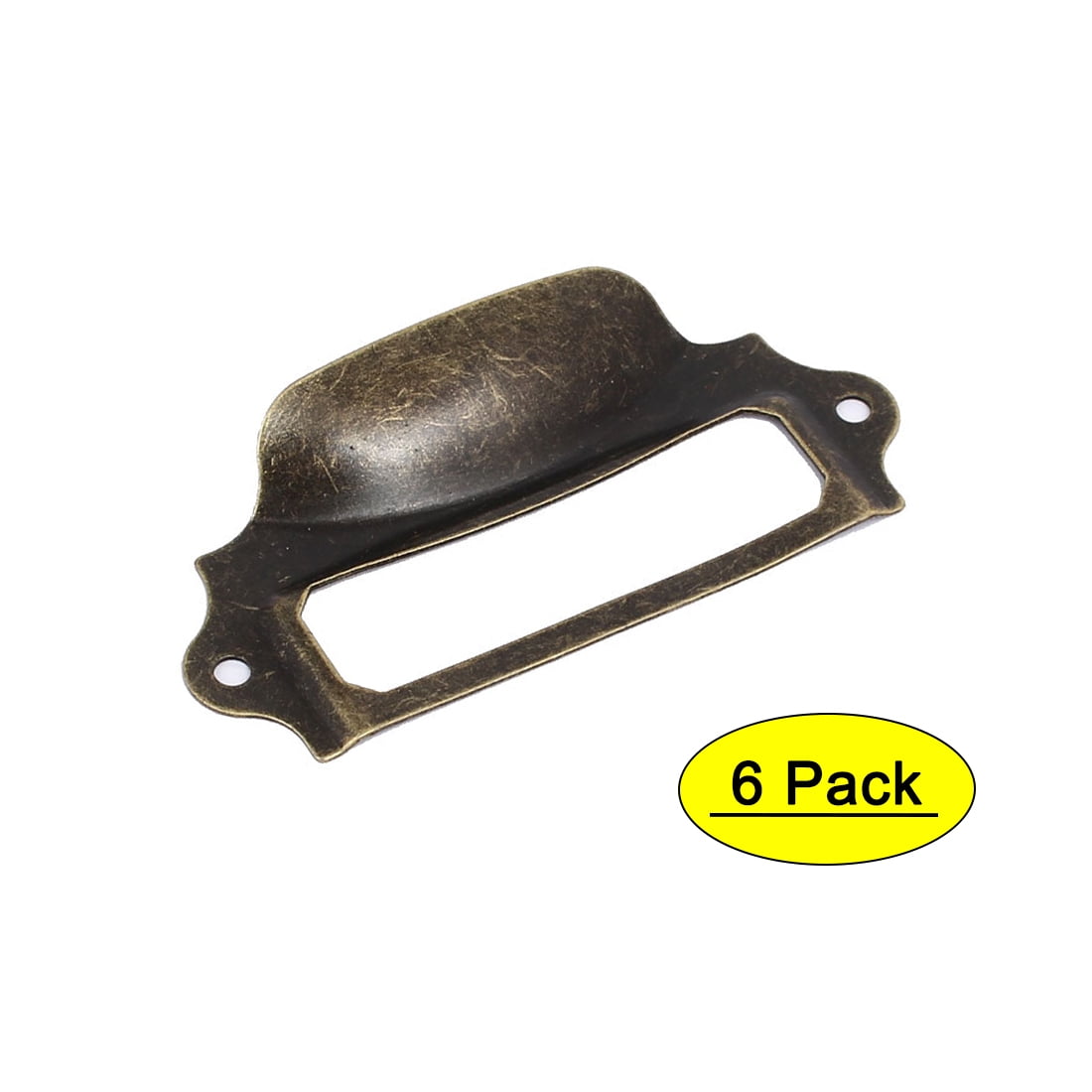 Unique Bargains Furniture Drawer Tag Label Frame Holders Pull Handles ...